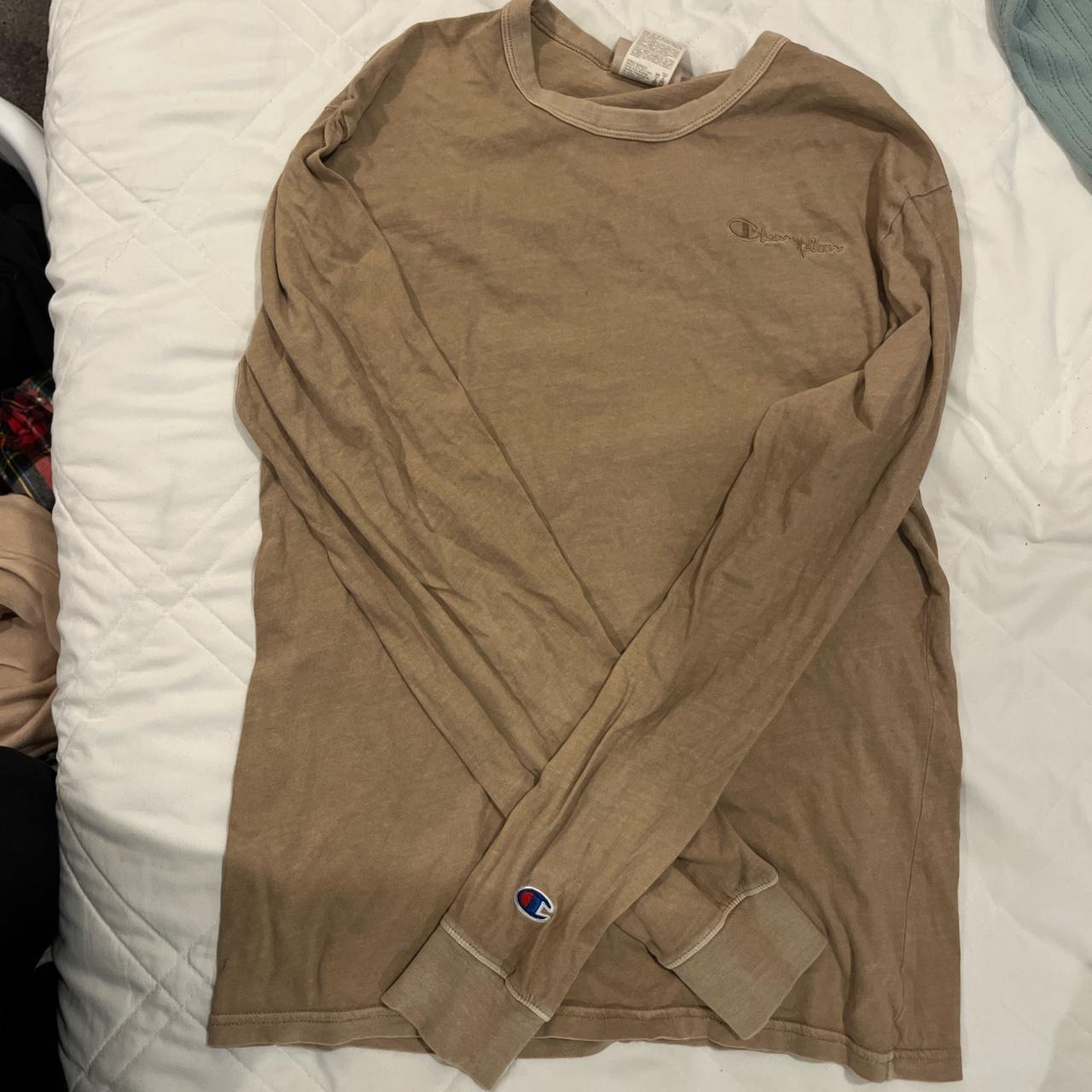 Champion Brown T-shirt | Depop