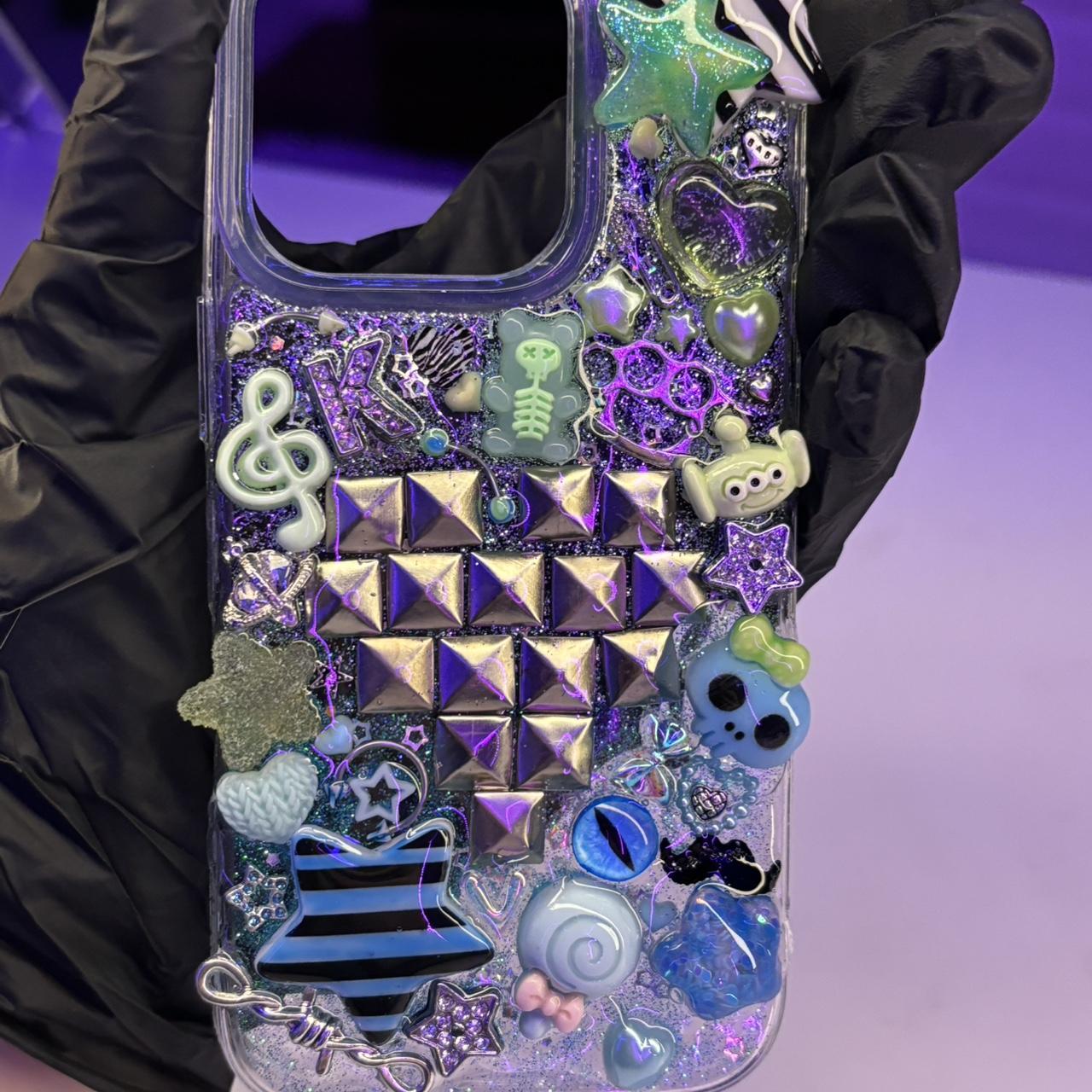 🐯CUSTOM BLING JUNK PHONE CASES💗 personalized junk... | Depop