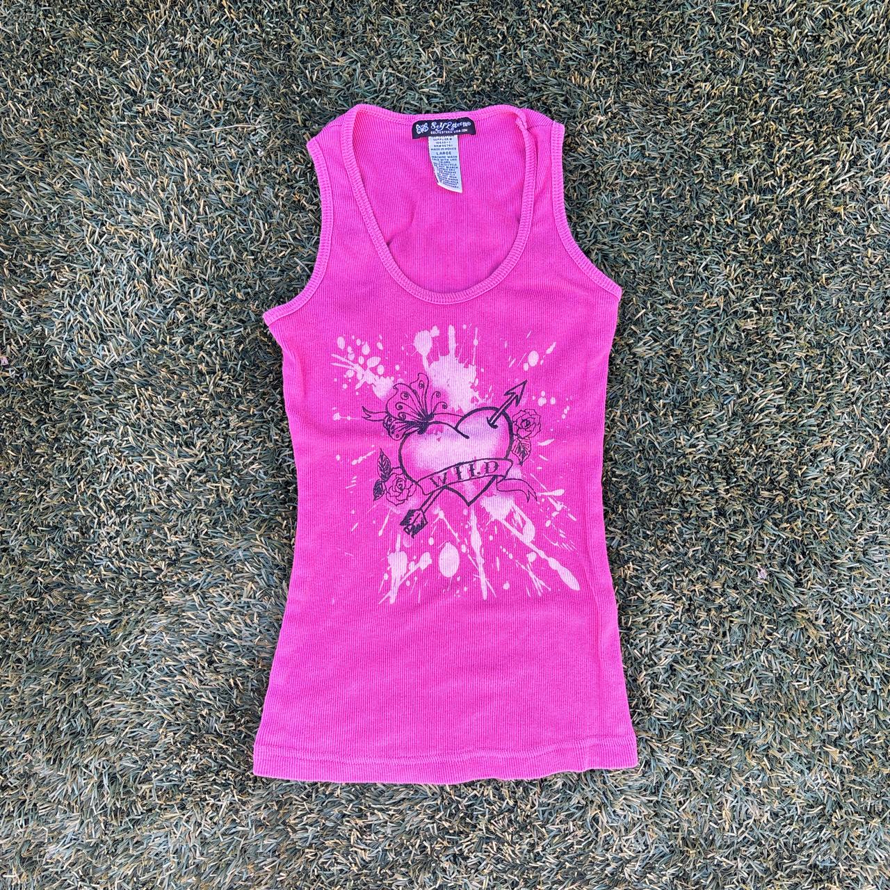 Vintage self esteem ribbed tank top Pit to pit... | Depop