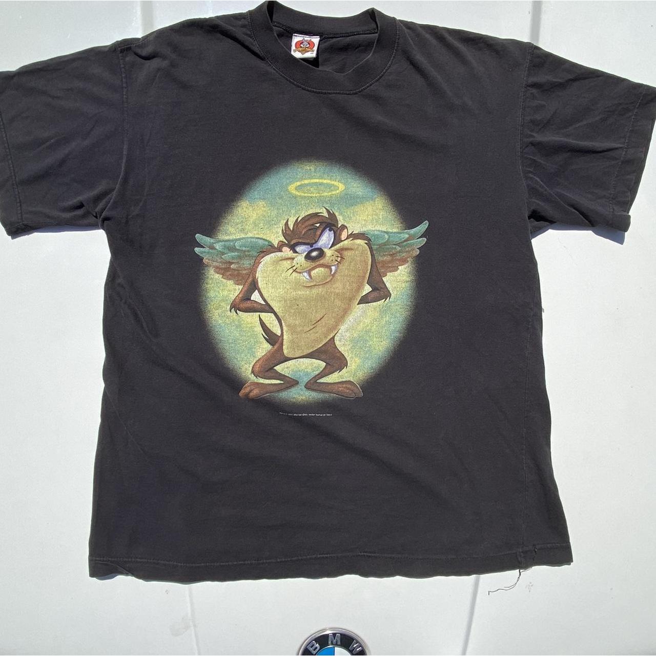 Rare Vintage 1997 tazz Angel Devil tee Size L Front... | Depop