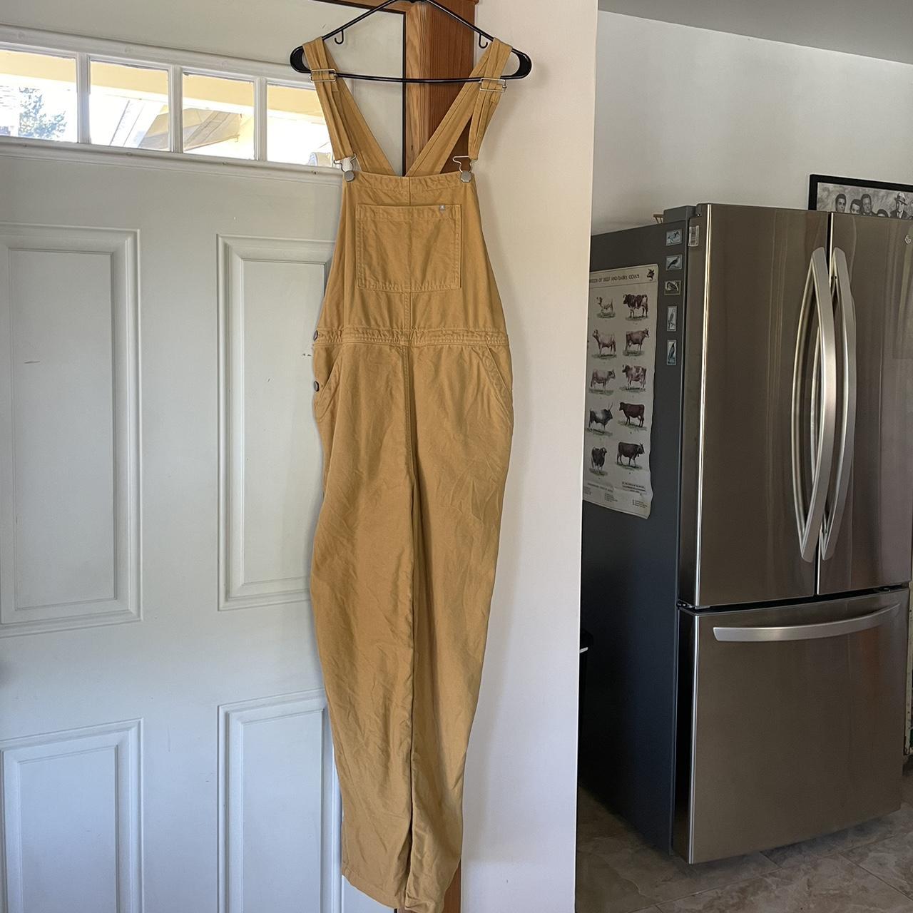 Mustard yellow Everlane overalls! Super comfy and... - Depop