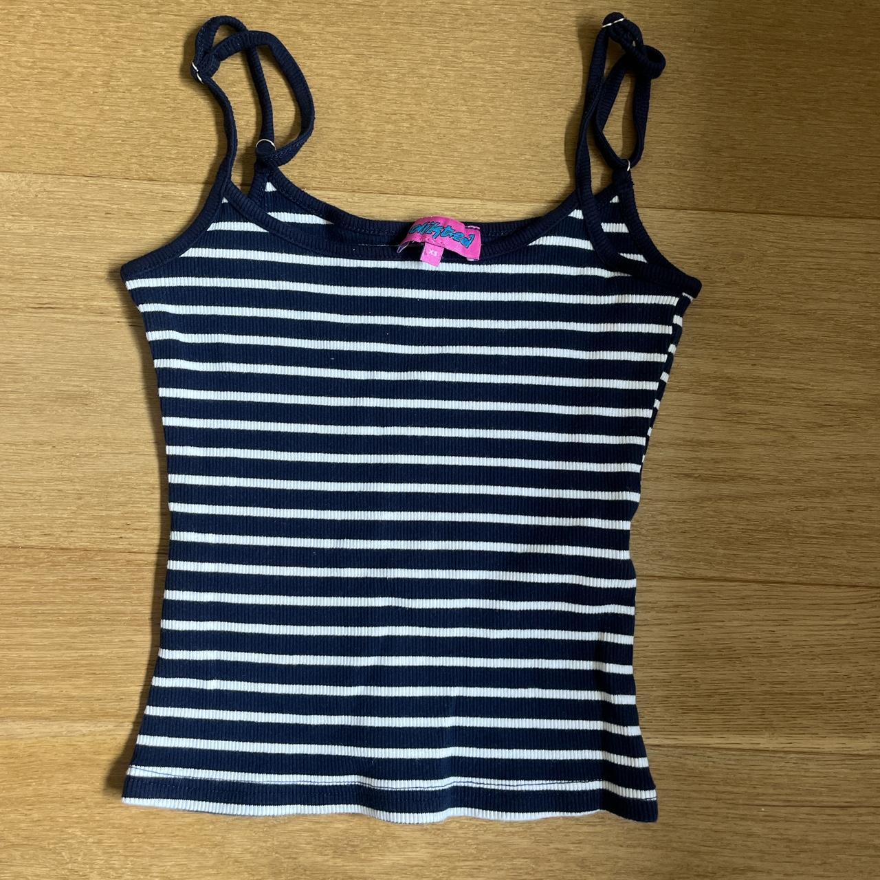 Xs striped edikted tank! striped, tank top,... | Depop