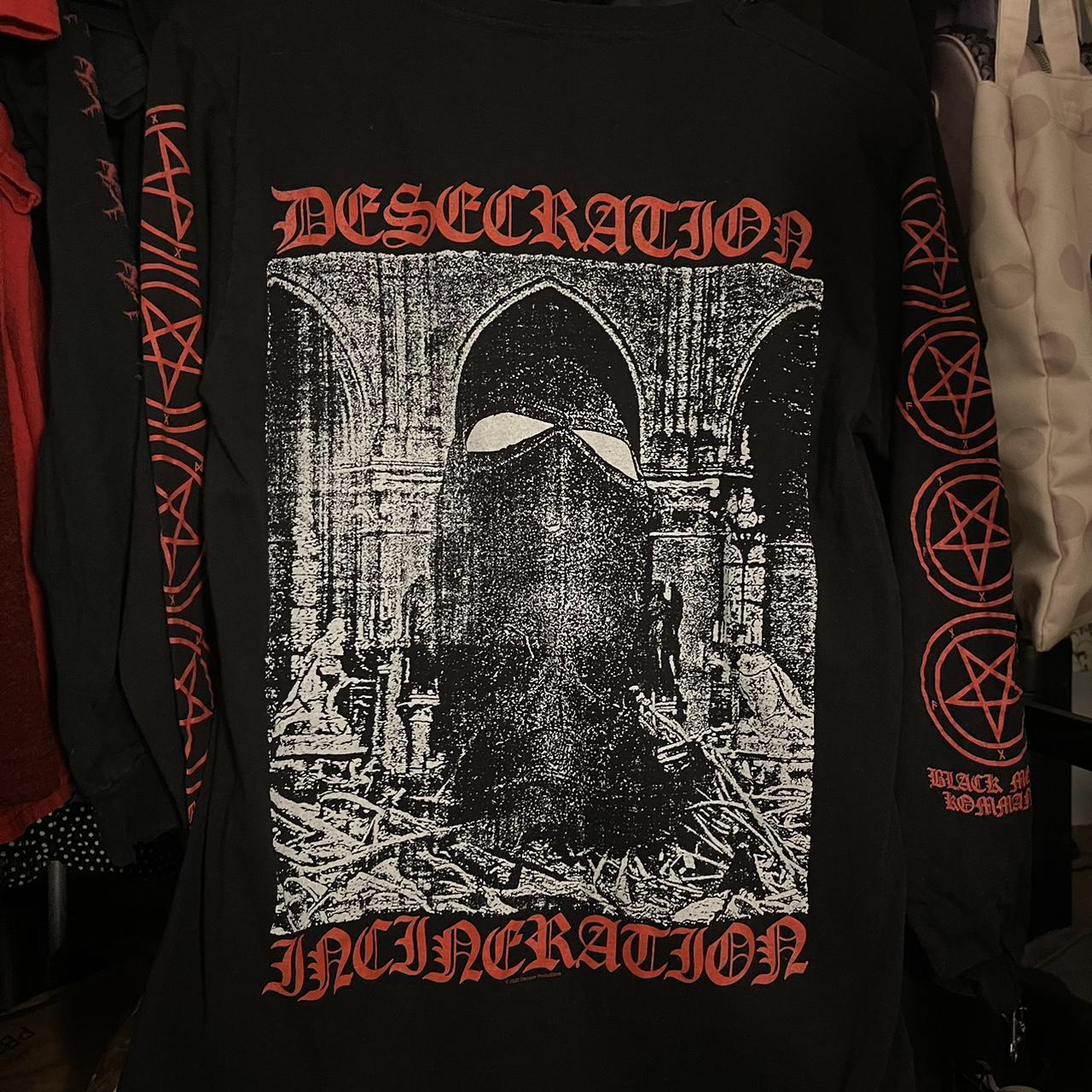 Satanic Warmaster Black Metal Kommando Japanese Font... - Depop