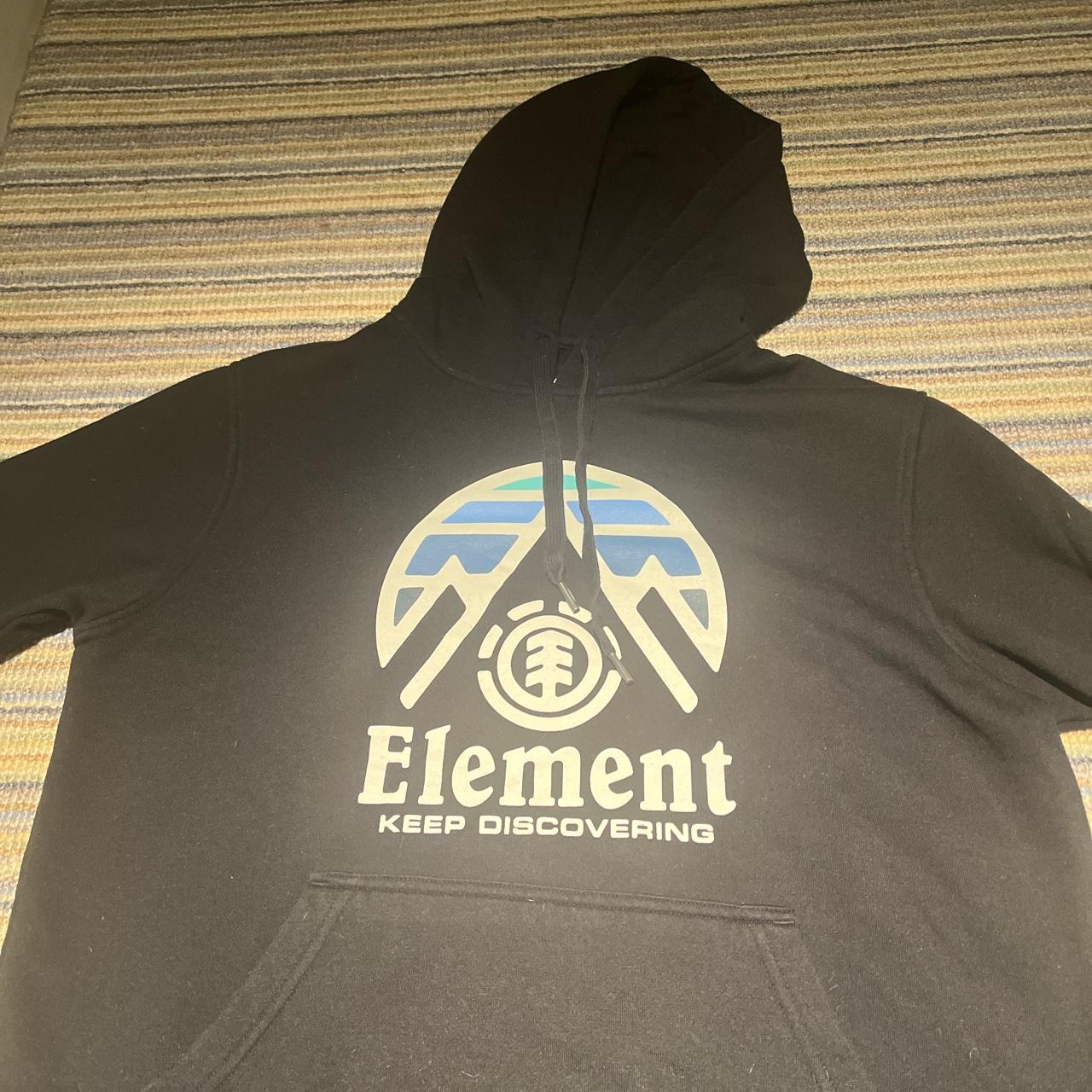 Element Men's Black Hoodie | Depop