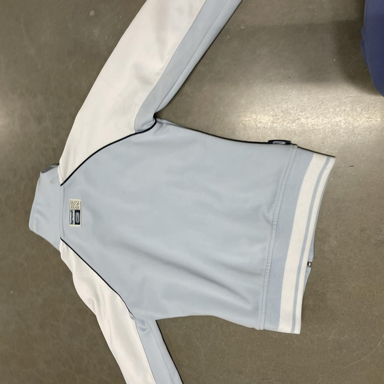 Y2K Light Blue Sporty Zip Up Jacket Size S In great... - Depop