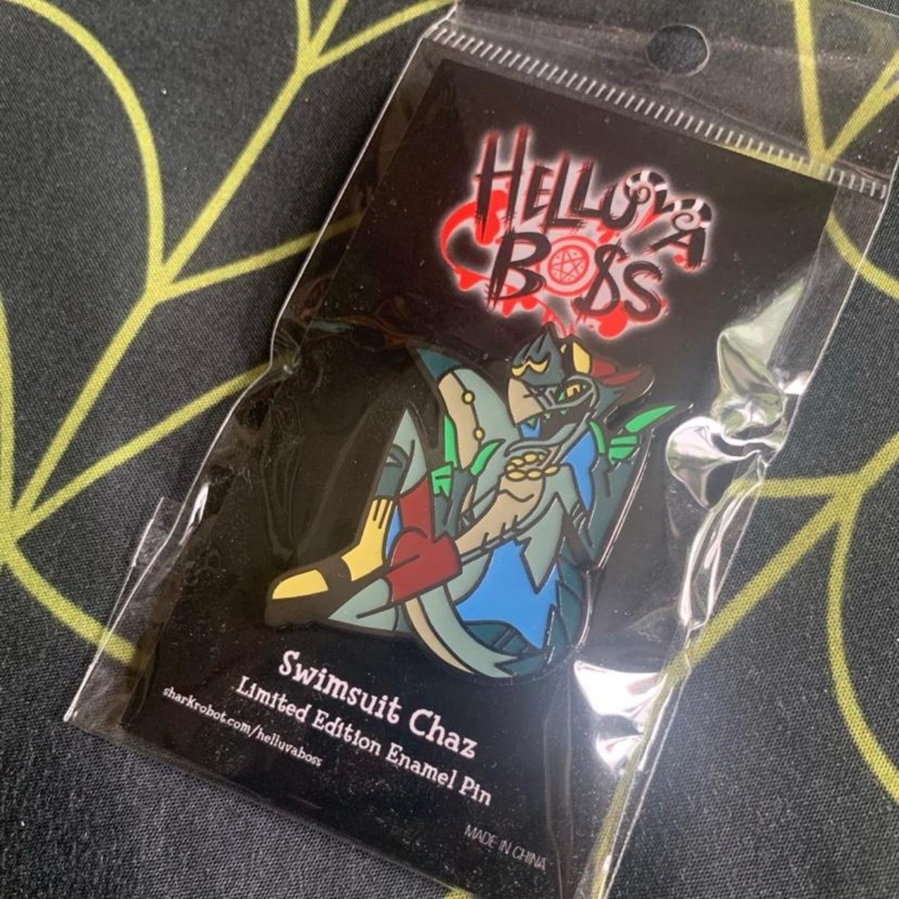 Helluva Boss Chaz Summer 2023 Pin Never displayed,... - Depop
