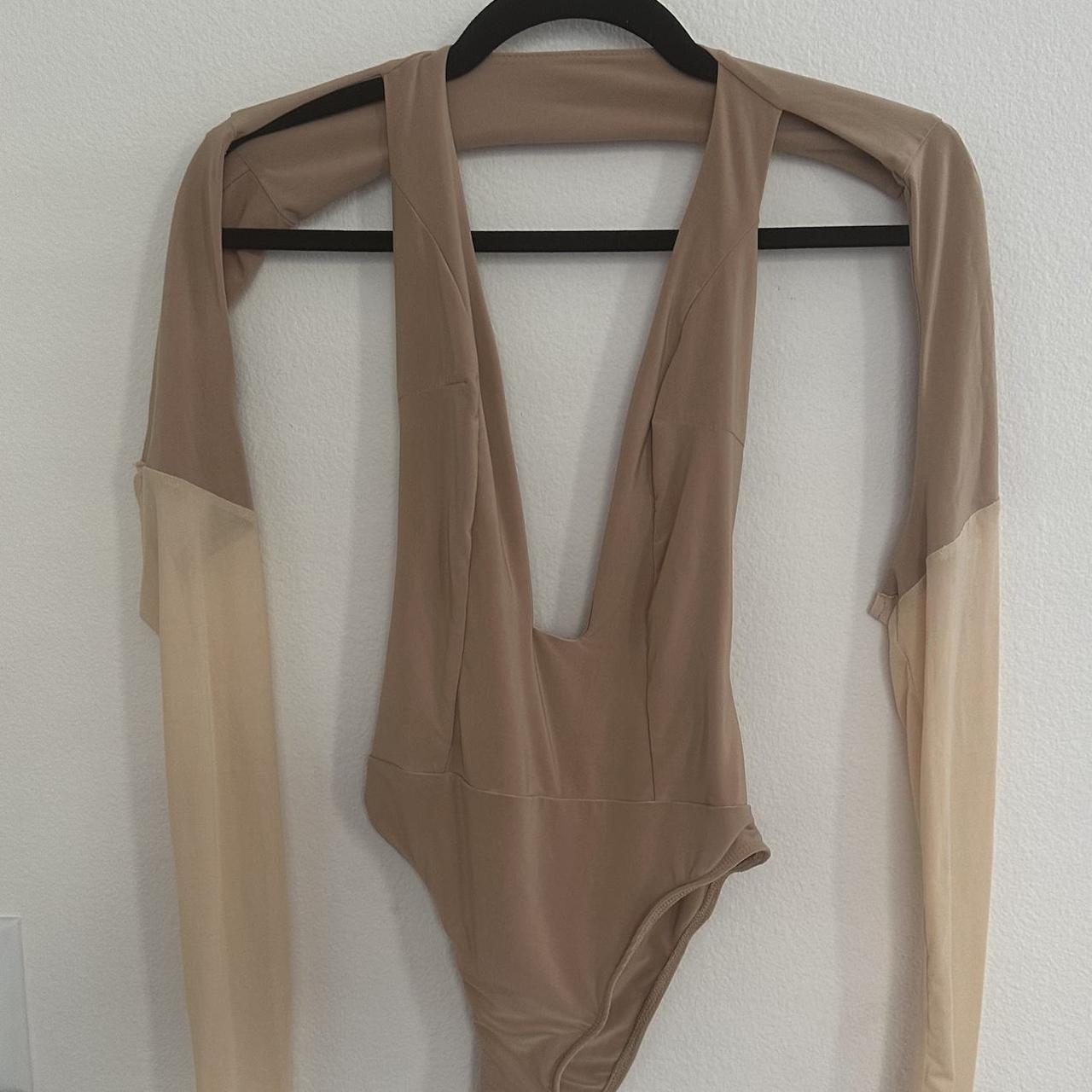 Tan Want My Look Bodysuit. ⋆ Used/Excellent... - Depop