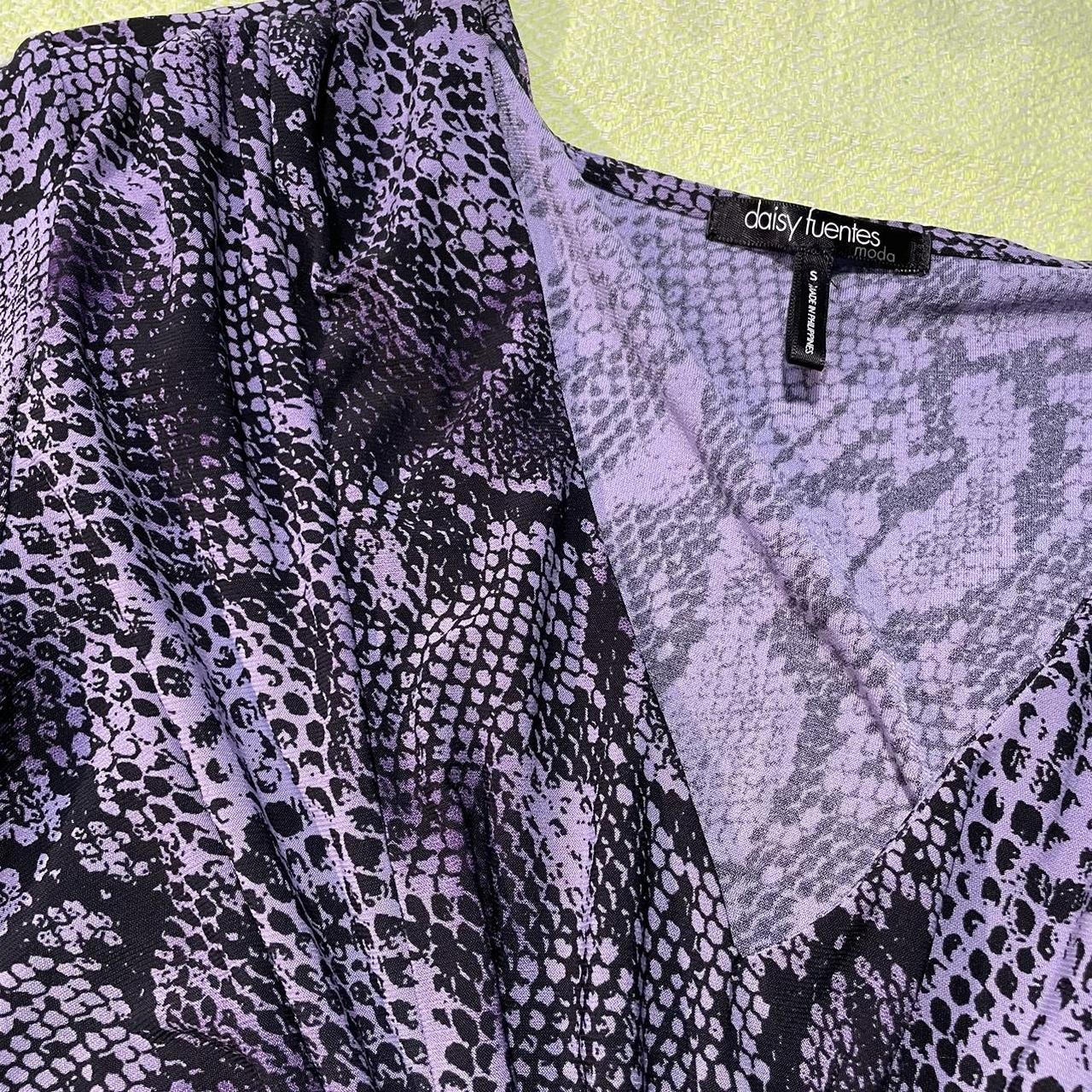Snakeskin Top Purple snakeskin print grunge /... - Depop