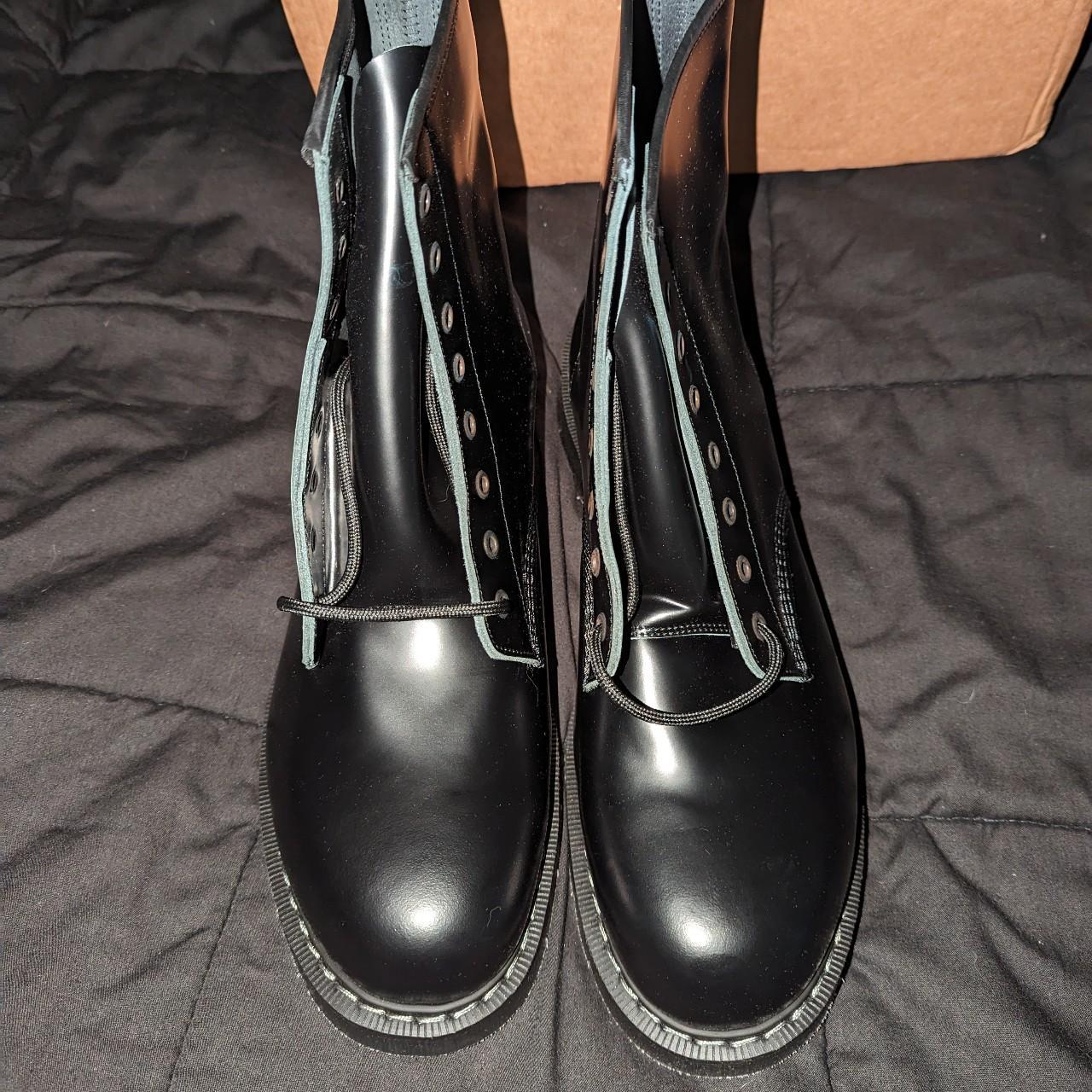 Brand new Black Solovair boots. 8 eye, size 14,... - Depop