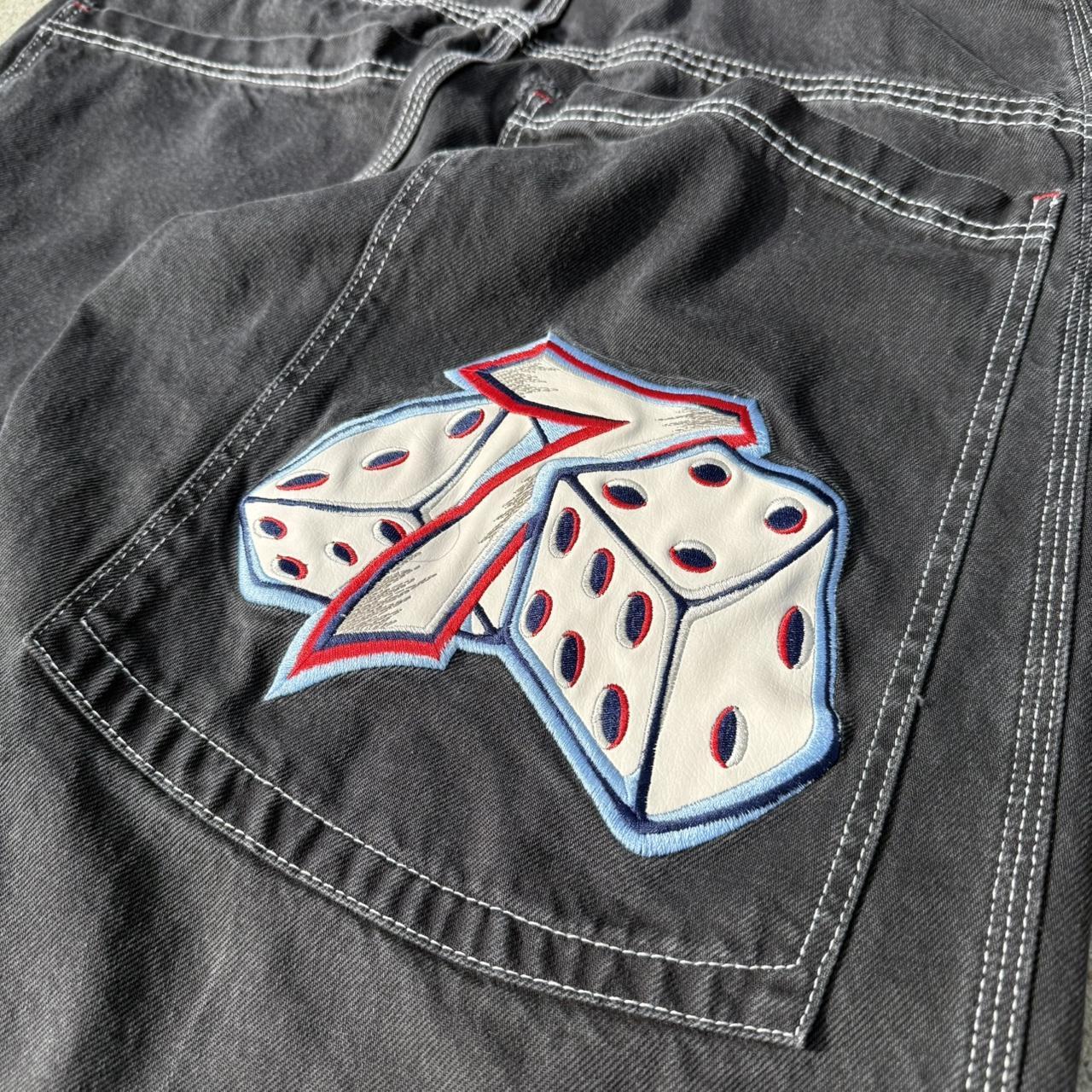 black jnco 7 dice h/o: 650 bin: 900 size: 34x32... | Depop