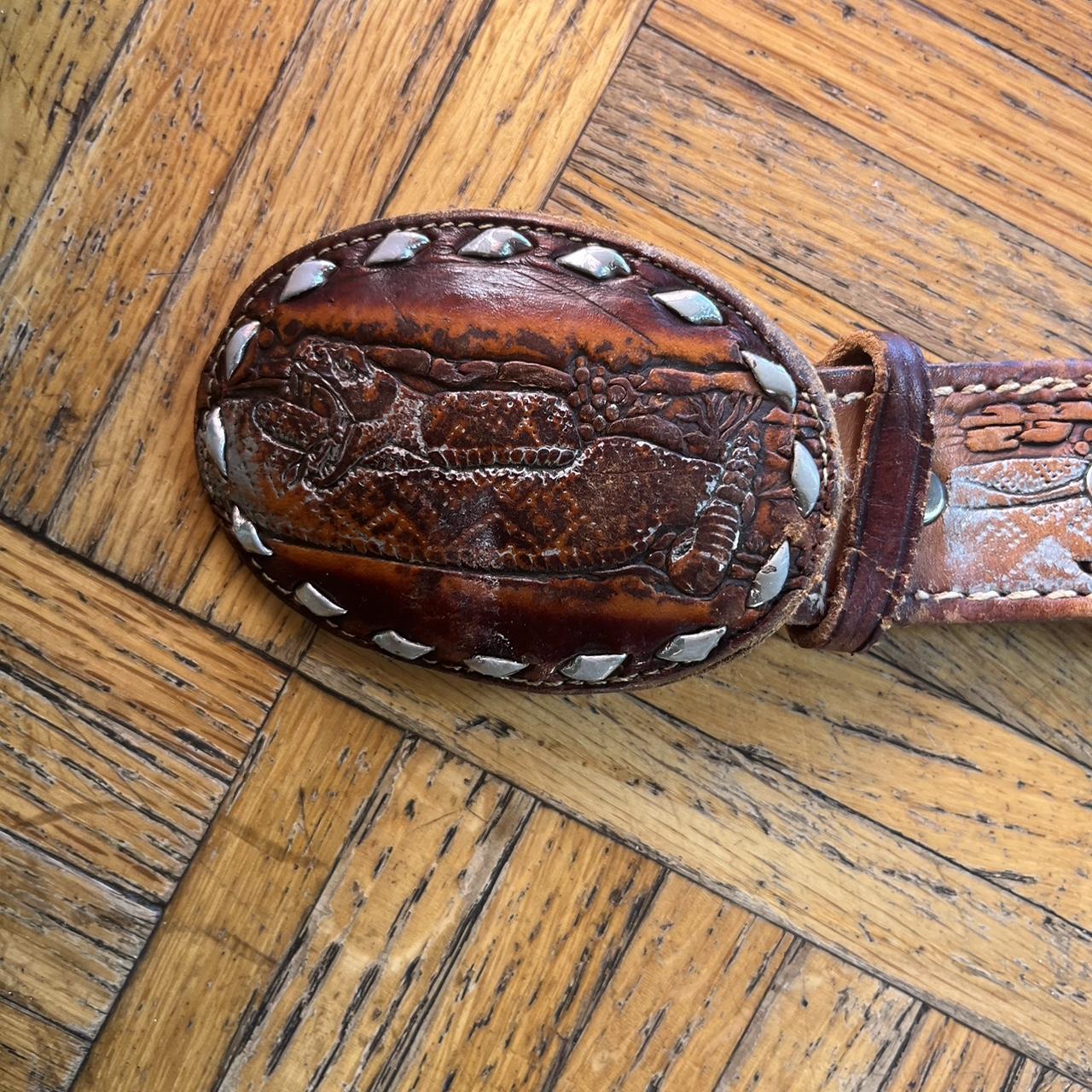 Wsstern Rattle Snake "Tim" belt. Customer leather... - Depop