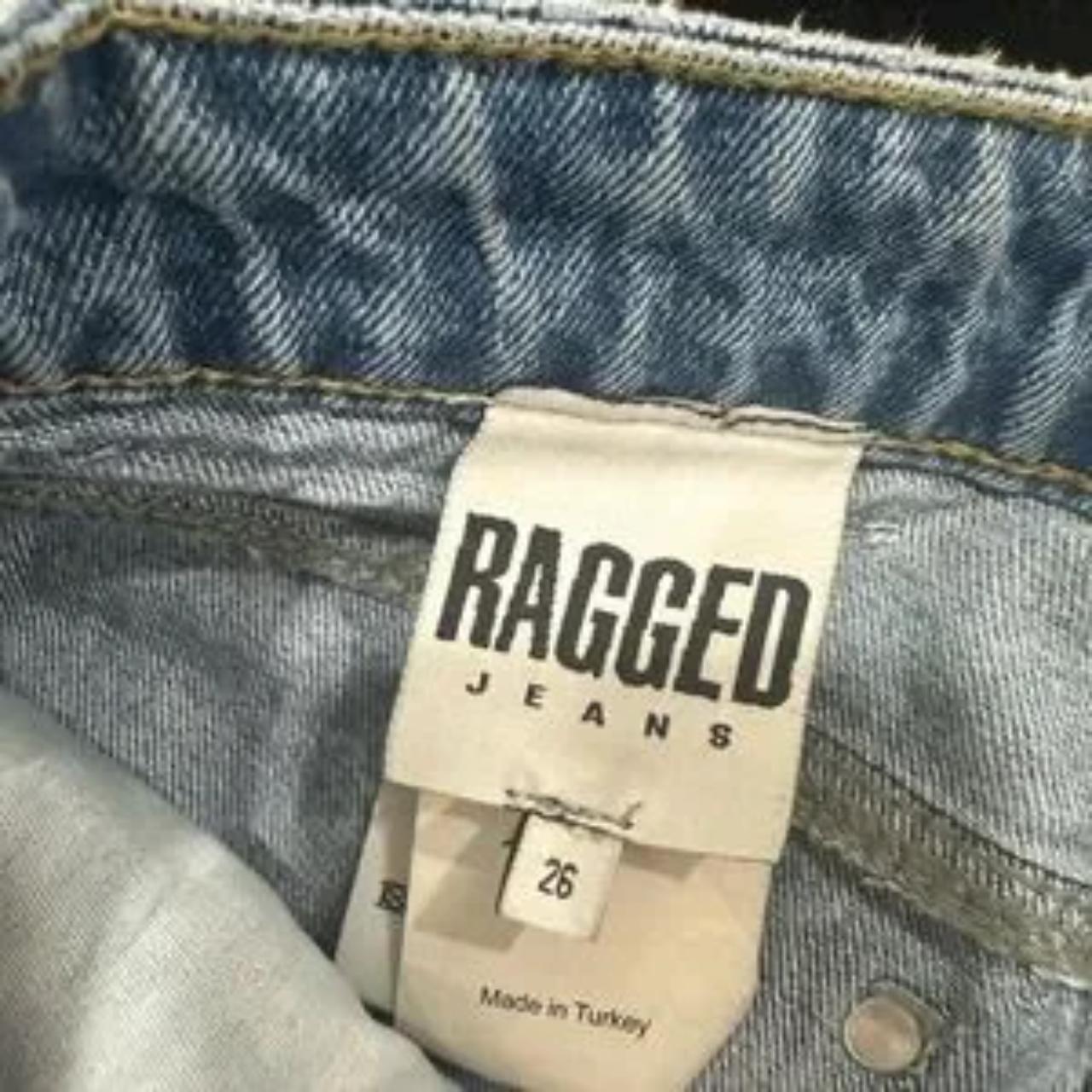 Ragged jeans wide leg - Depop