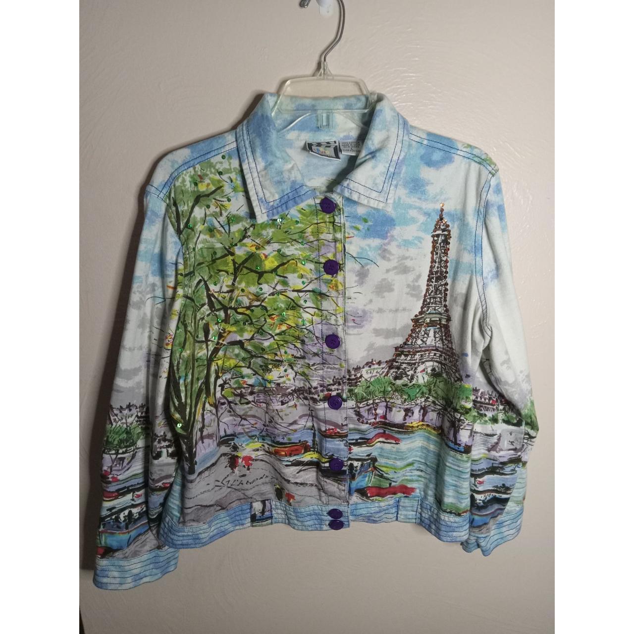 Beautifully all over printed jacket with Spring... - Depop