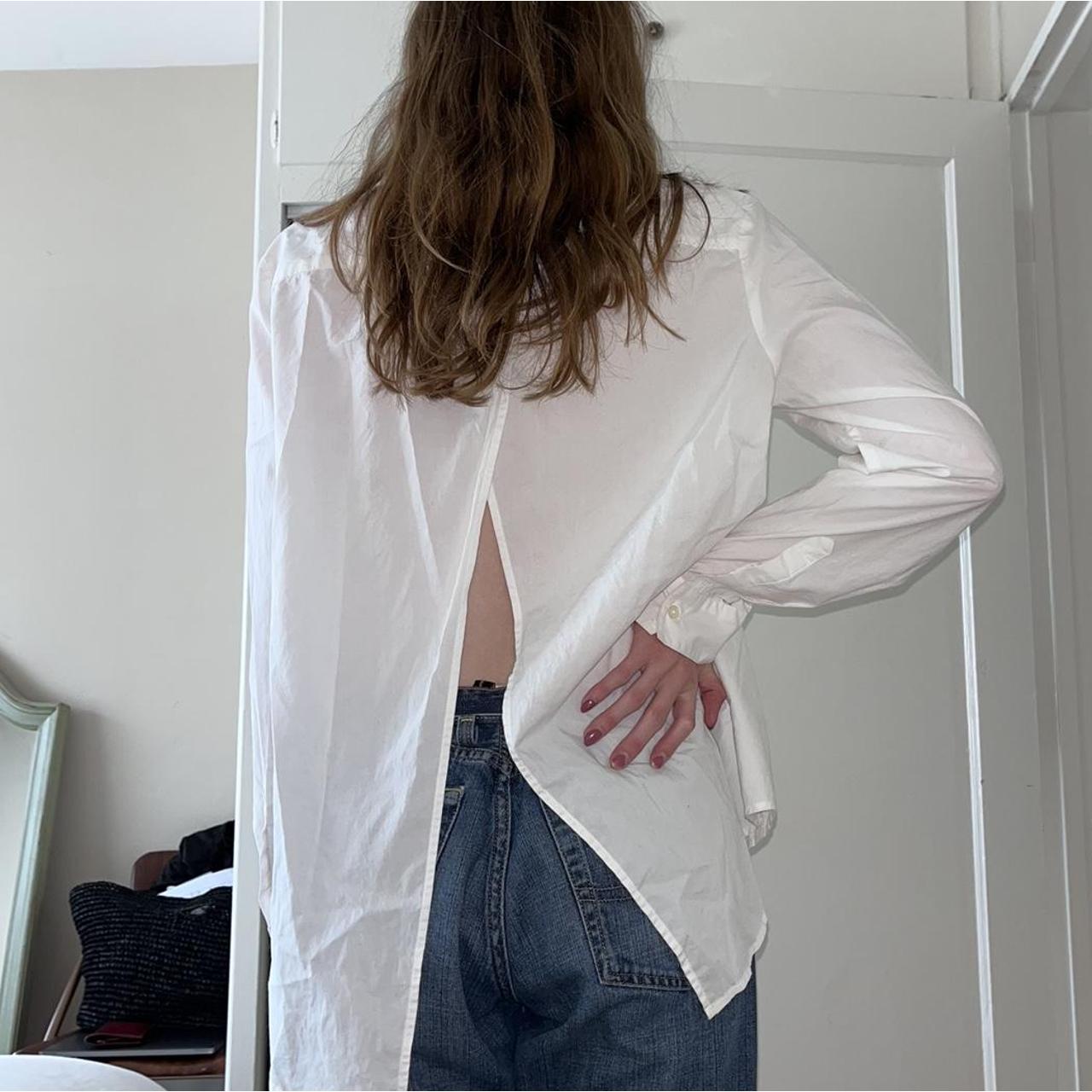 Banana Republic open back dress shirt. Love the... - Depop