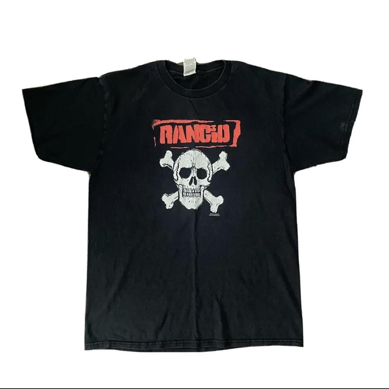 Vintage 03 Rancid Band T shirt Skull Machete Size... - Depop