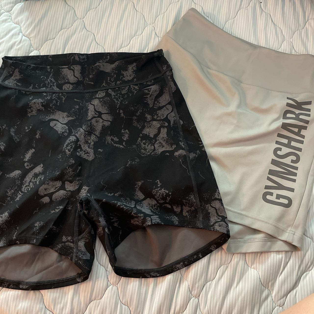 Gym shark biker shorts with butt scrunch bundle $20... - Depop
