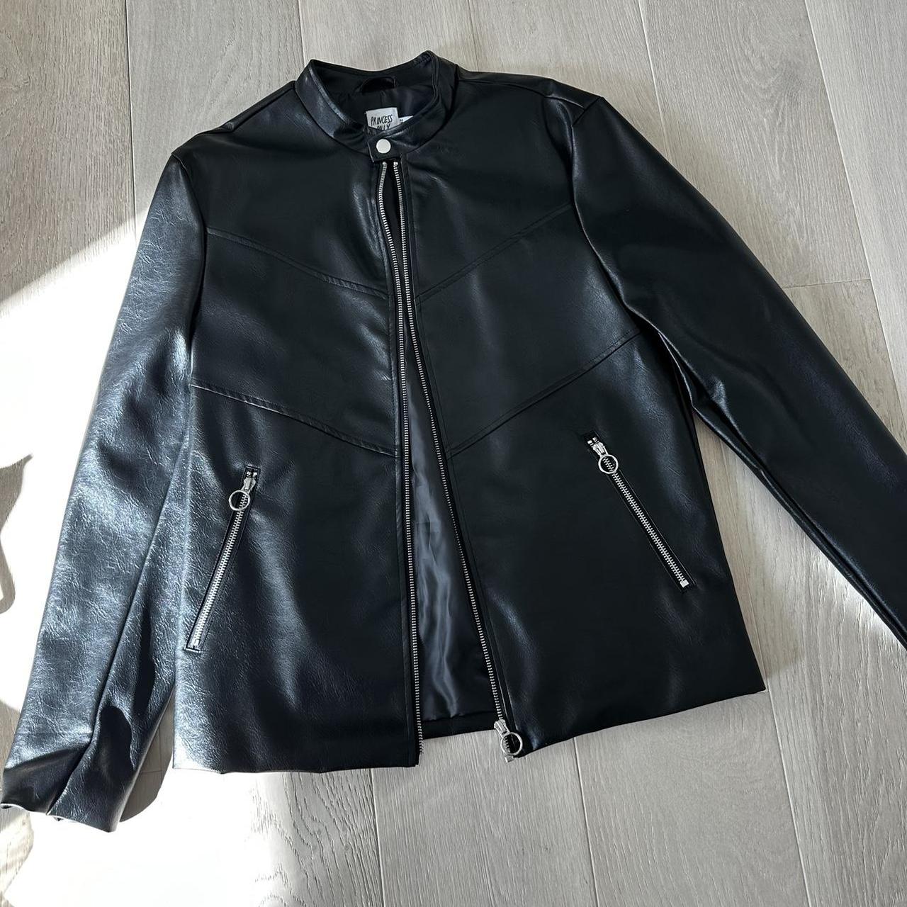 faux leather jacket from princess polly, size US 0.... - Depop