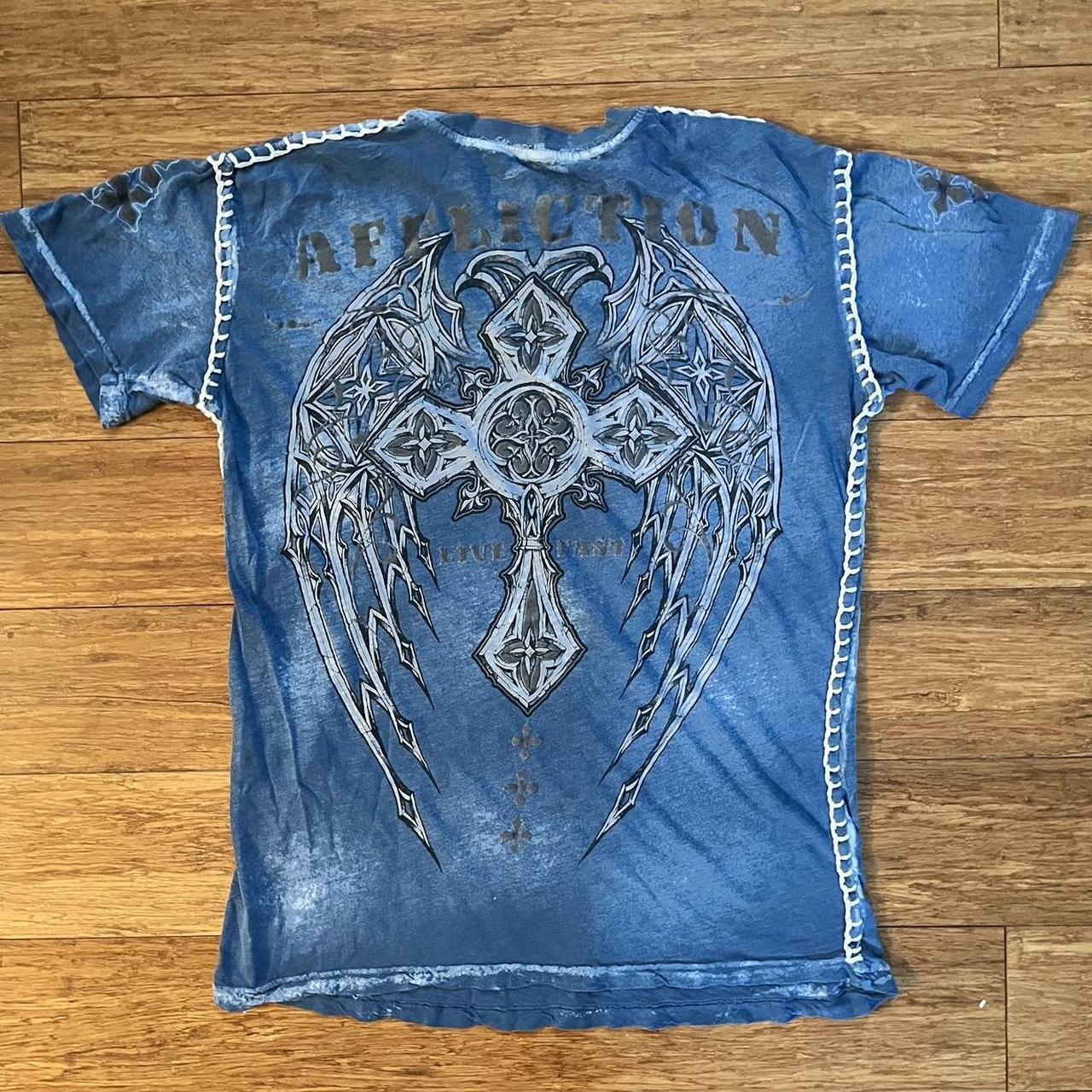 Affliction graphic shirt No flaws absolutely... - Depop