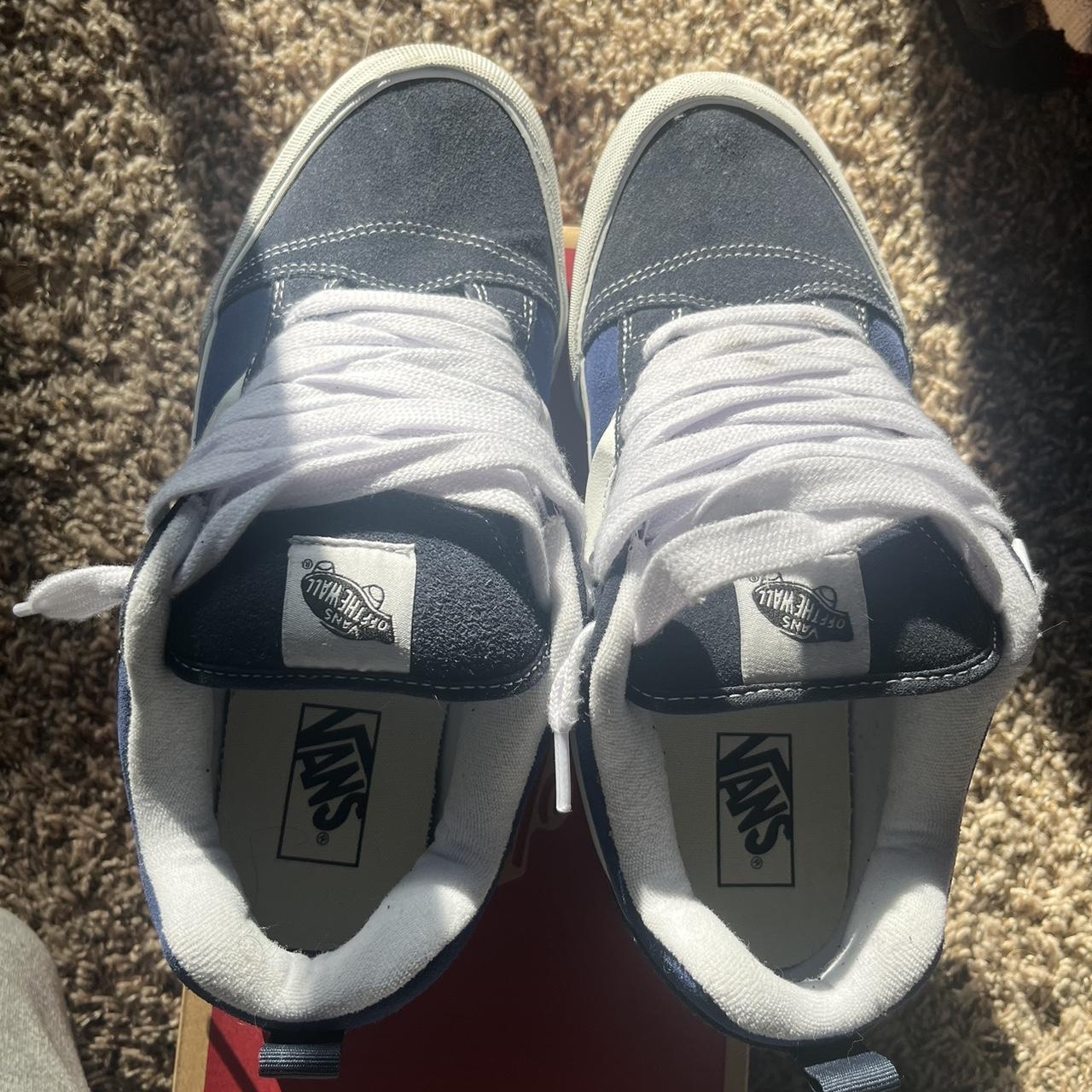 y2k style vans knu skool size 10.5. slight signs of... - Depop