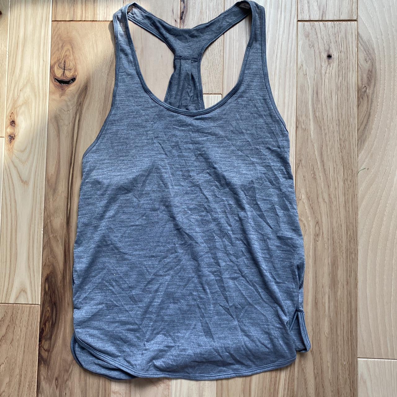 Lululemon gray full length racerback tank top! In... - Depop