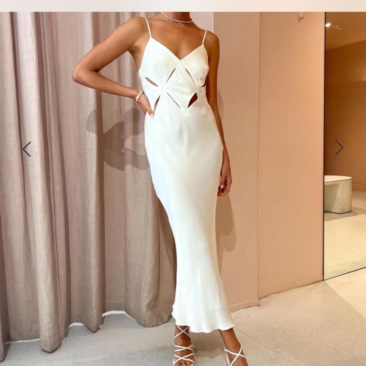 Shona Joy Milo cut out slit dress midi in... | Depop