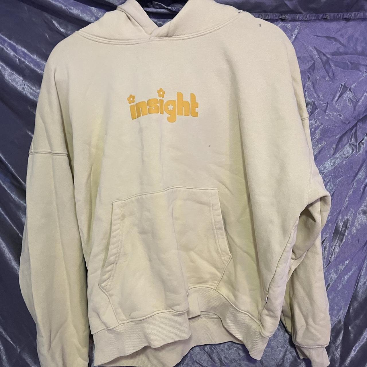 Insight cream and tan hoodie - Depop