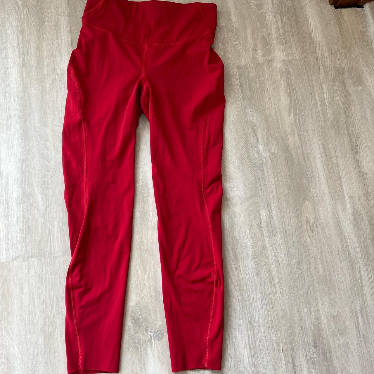Lululemon Women's Red Leggings | Depop
