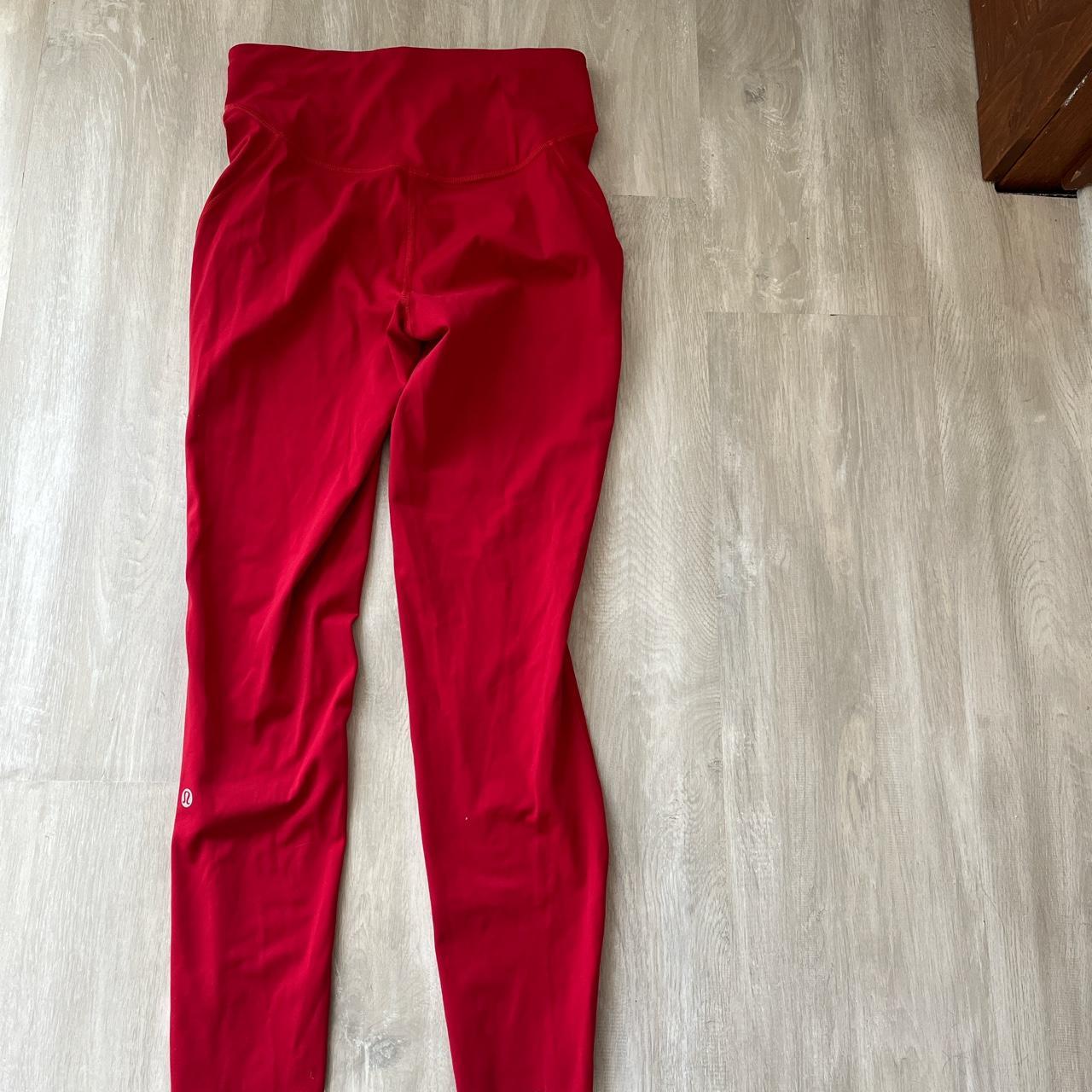 Lululemon Women's Red Leggings | Depop