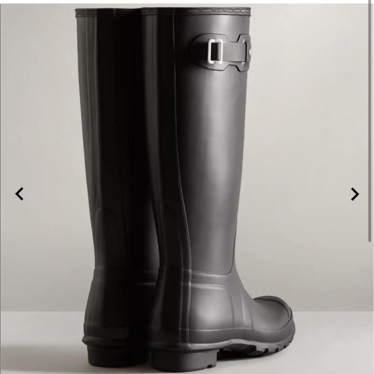 Women’s original tall black hunter rain boots. Black... - Depop