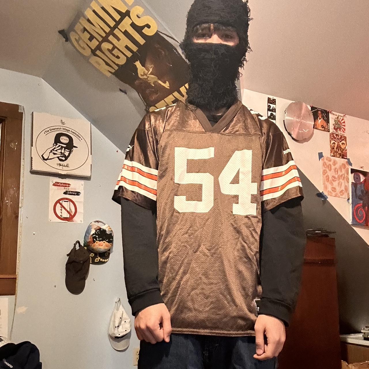 Vintage 90s Cleveland Browns Chris Spielman NFL Puma... - Depop