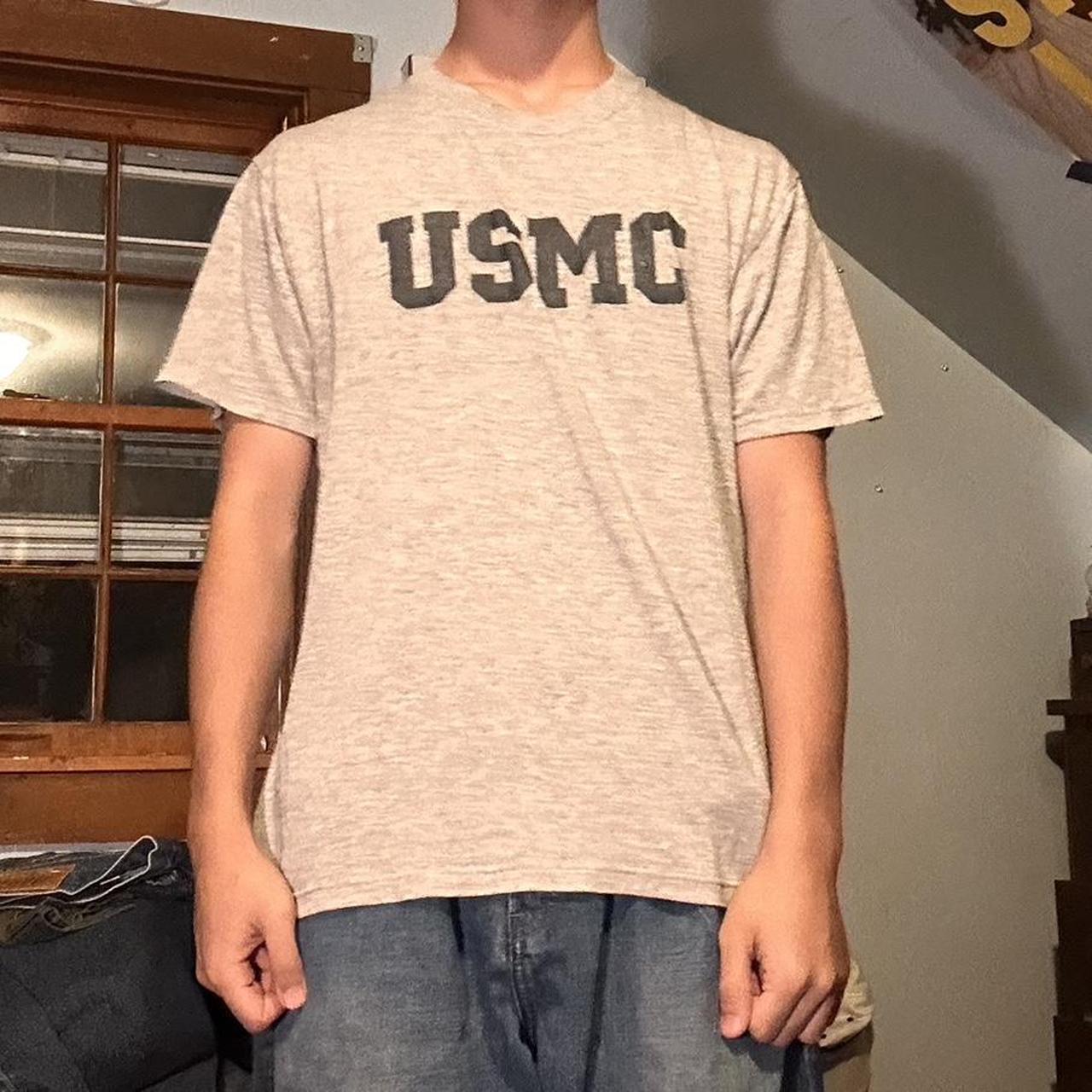 VINTAGE 90s SOFFE SWEATS US MARINE CORPS GREY... | Depop