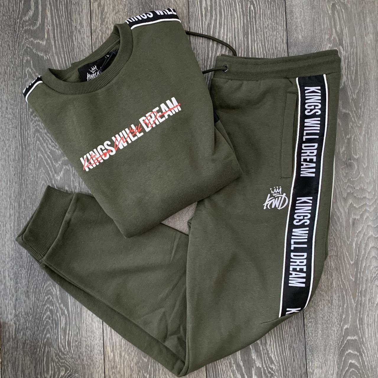 Kings Will Dream full Khaki tracksuit Size:... - Depop