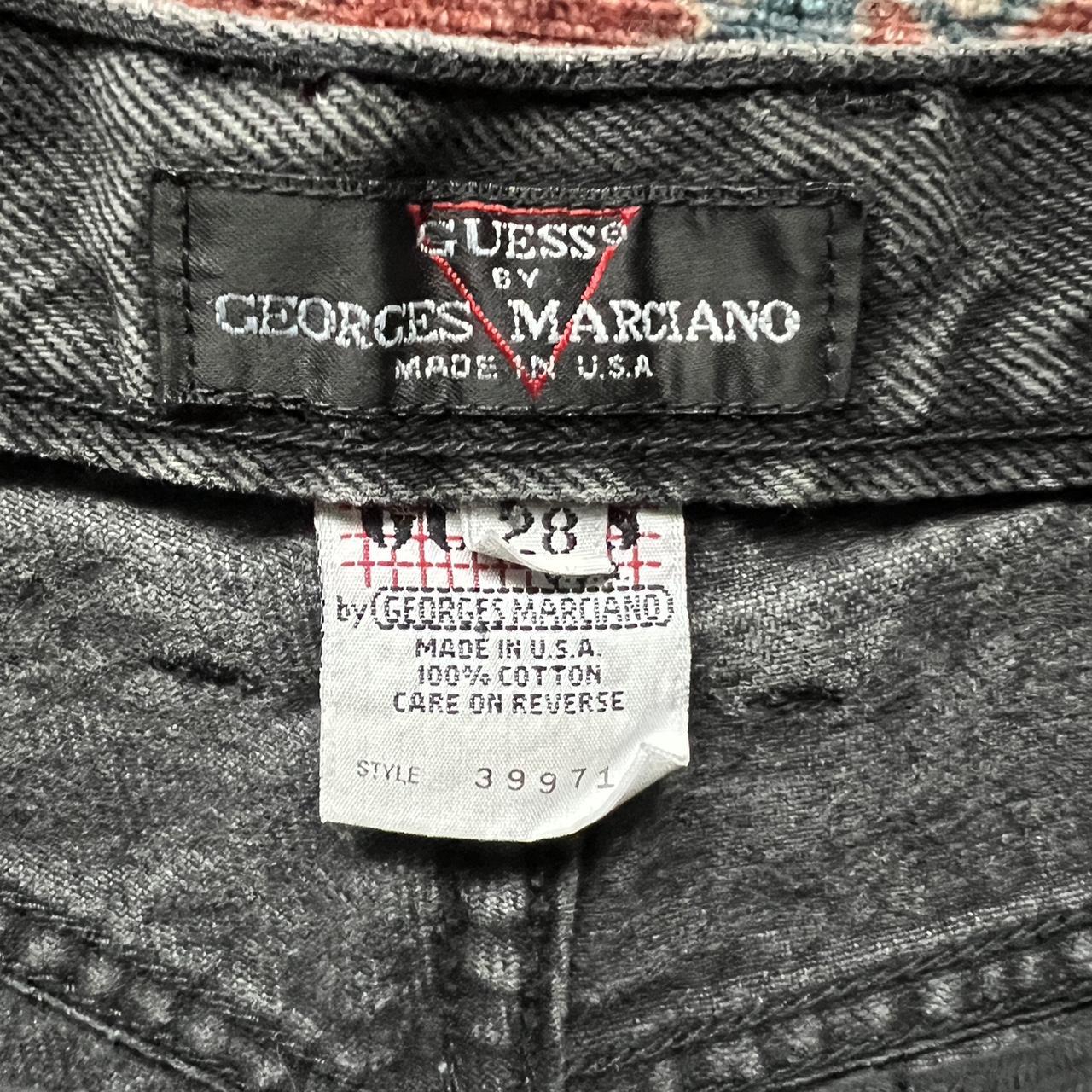 Vintage Guess denim shorts Distressed denim guess... - Depop