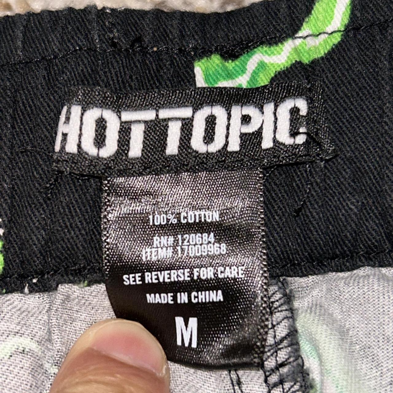 Hot Topic Green Lightning Pants In excellent... - Depop