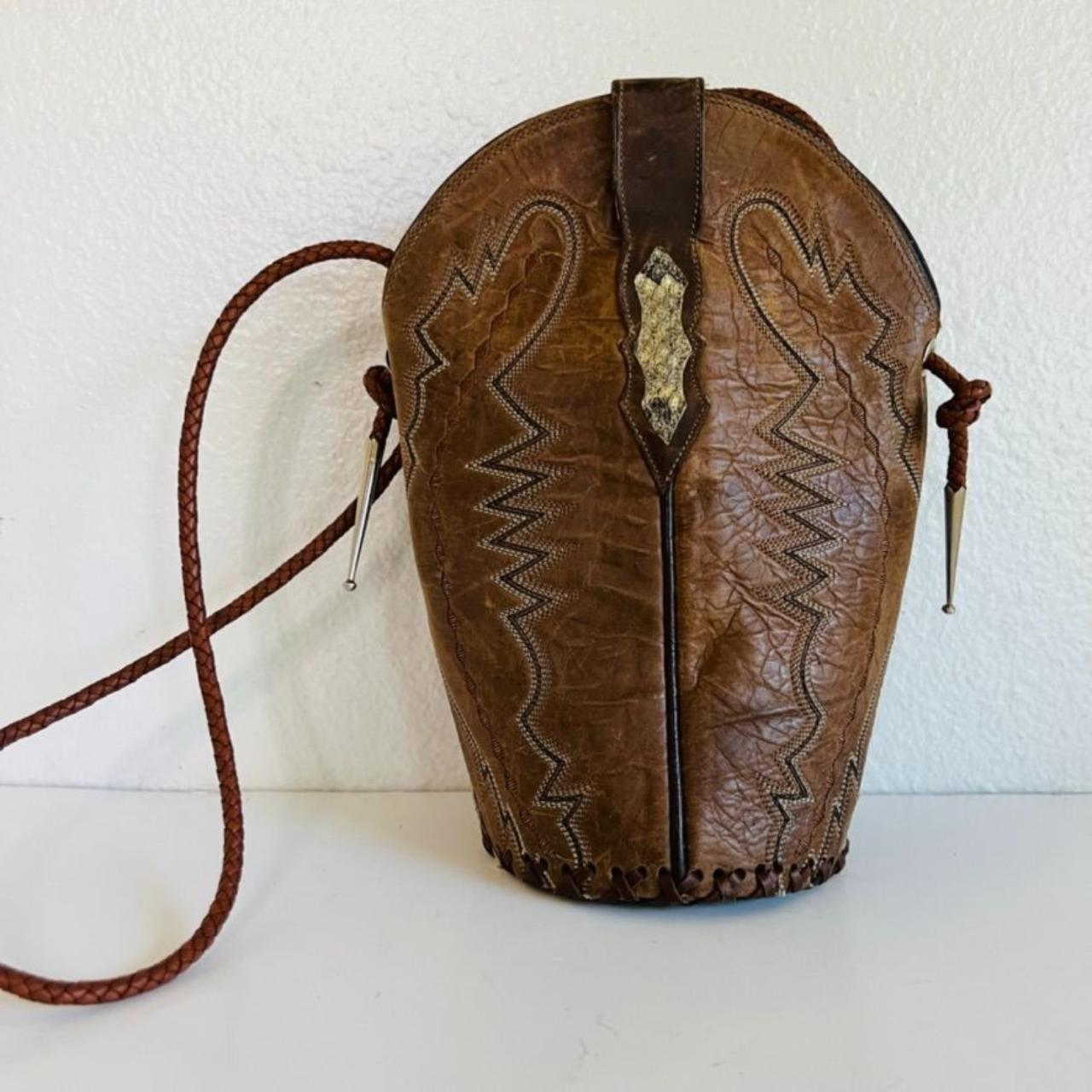 Upcycled Handmade Vintage Western Bucket Shoulder... - Depop