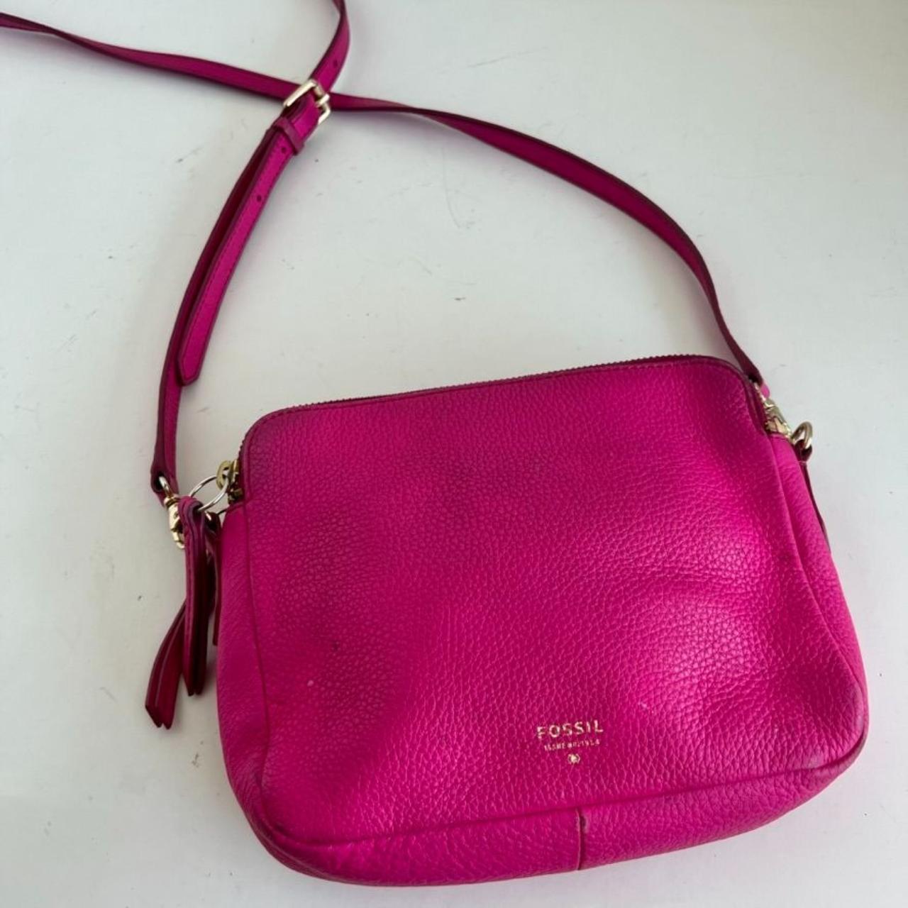 Fossil Women's Pink Bag | Depop
