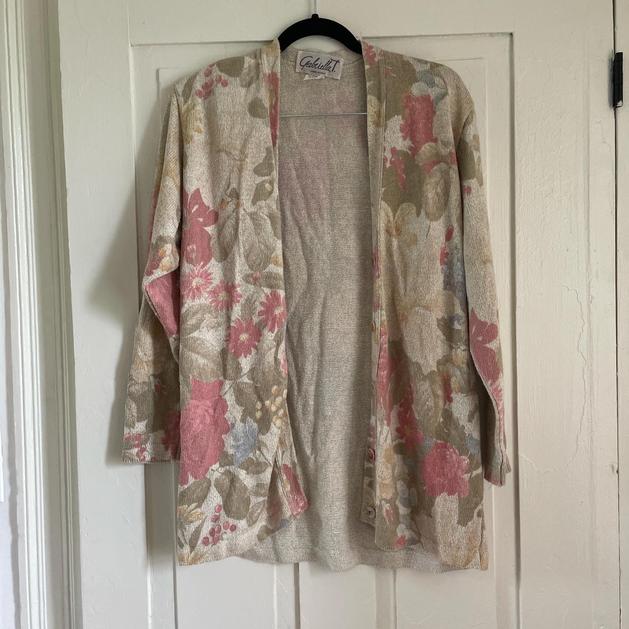 Vintage Italian cardigan (brand: Gabriella T) with... | Depop