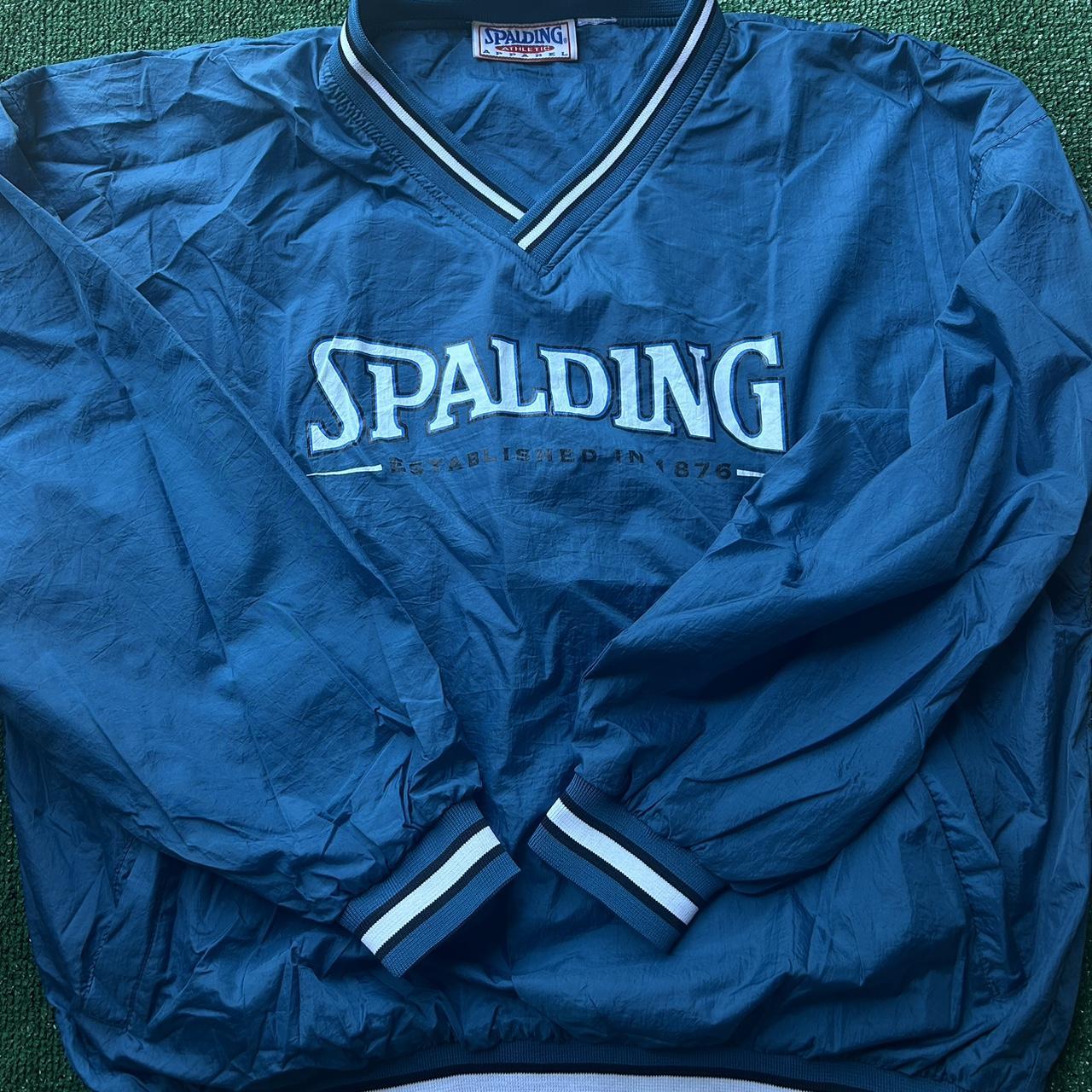 Vintage Teal 90s Spalding Windbreaker Jacket —... - Depop
