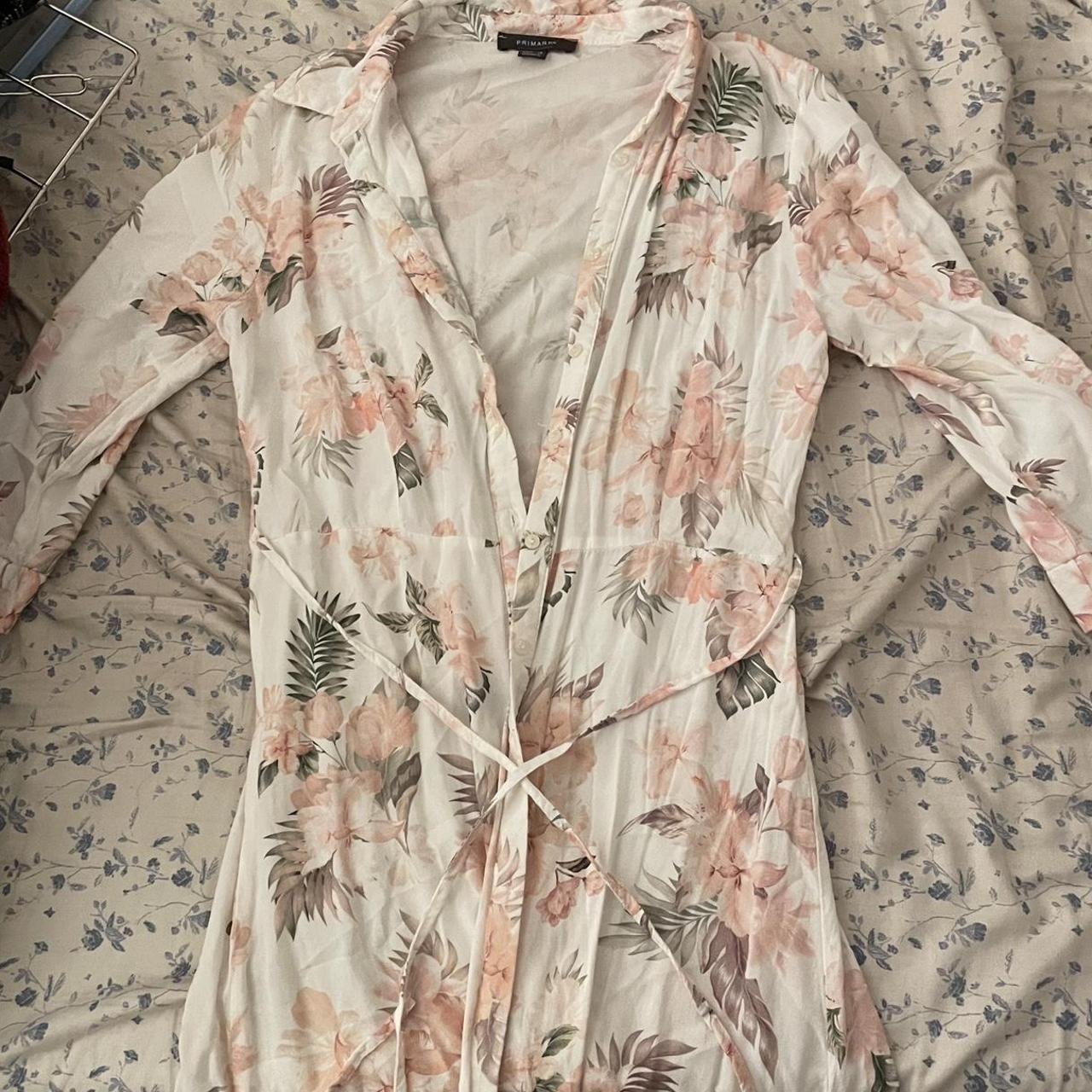 Primark floral button-up maxi dress. Labeled as US... - Depop