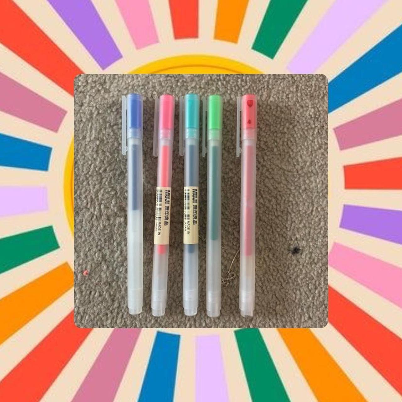 𝟓 𝐏𝐚𝐜𝐤 𝐨𝐟 𝐌𝐮𝐣𝐢 𝐈𝐧𝐤 𝐏𝐞𝐧𝐬 💗 🦋 0.5 Ink Cartridge 🦋... - Depop