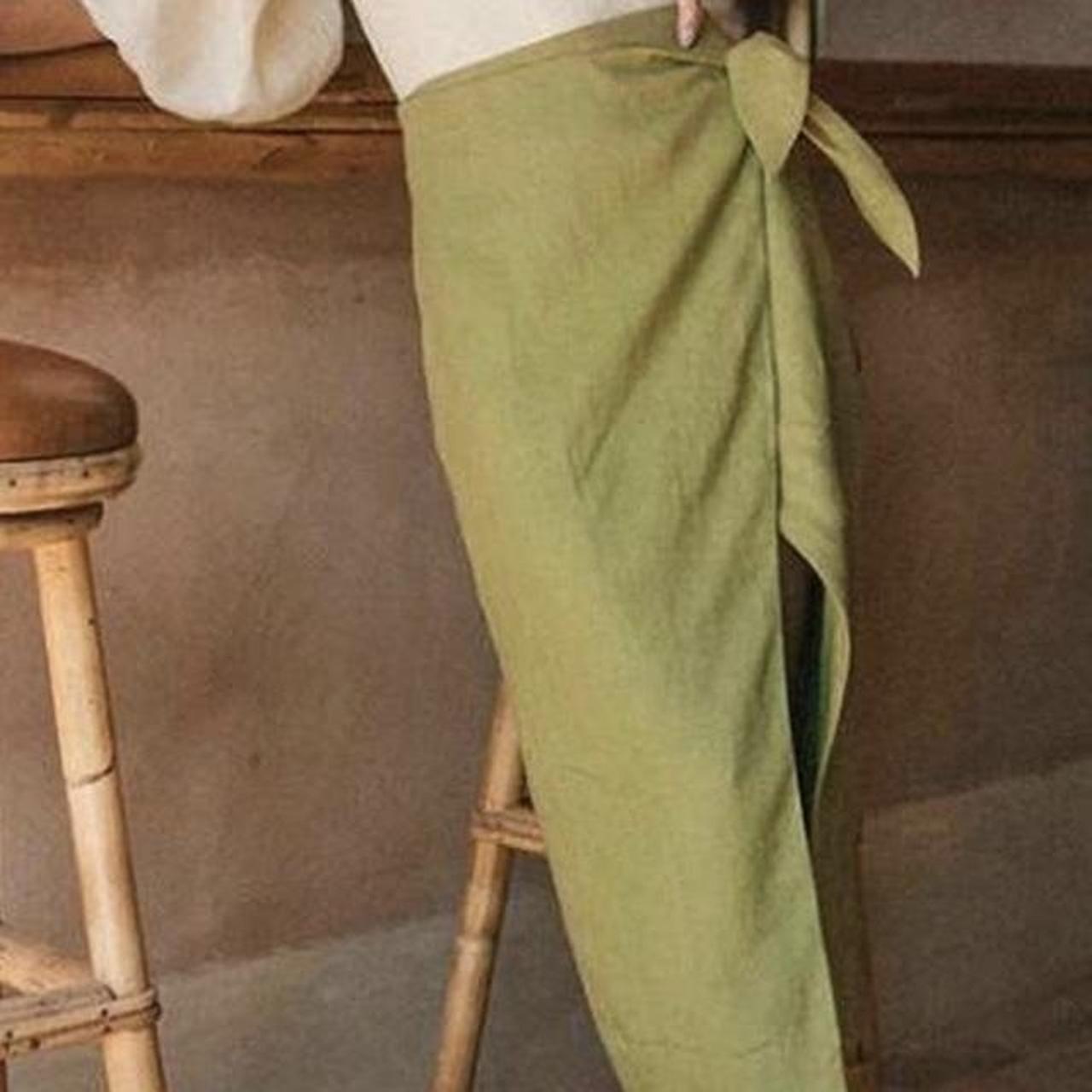 Rove linen wrap skirt. Size small. Perfect... | Depop