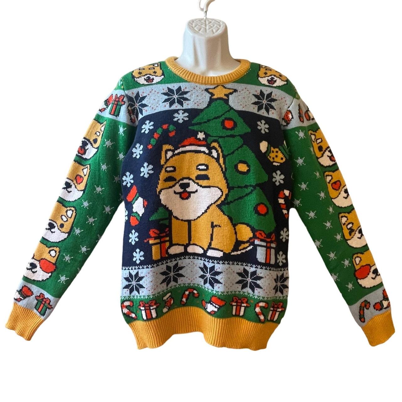 Think Geek Geeknet Shibu Ina Ugly Christmas Sweater... - Depop