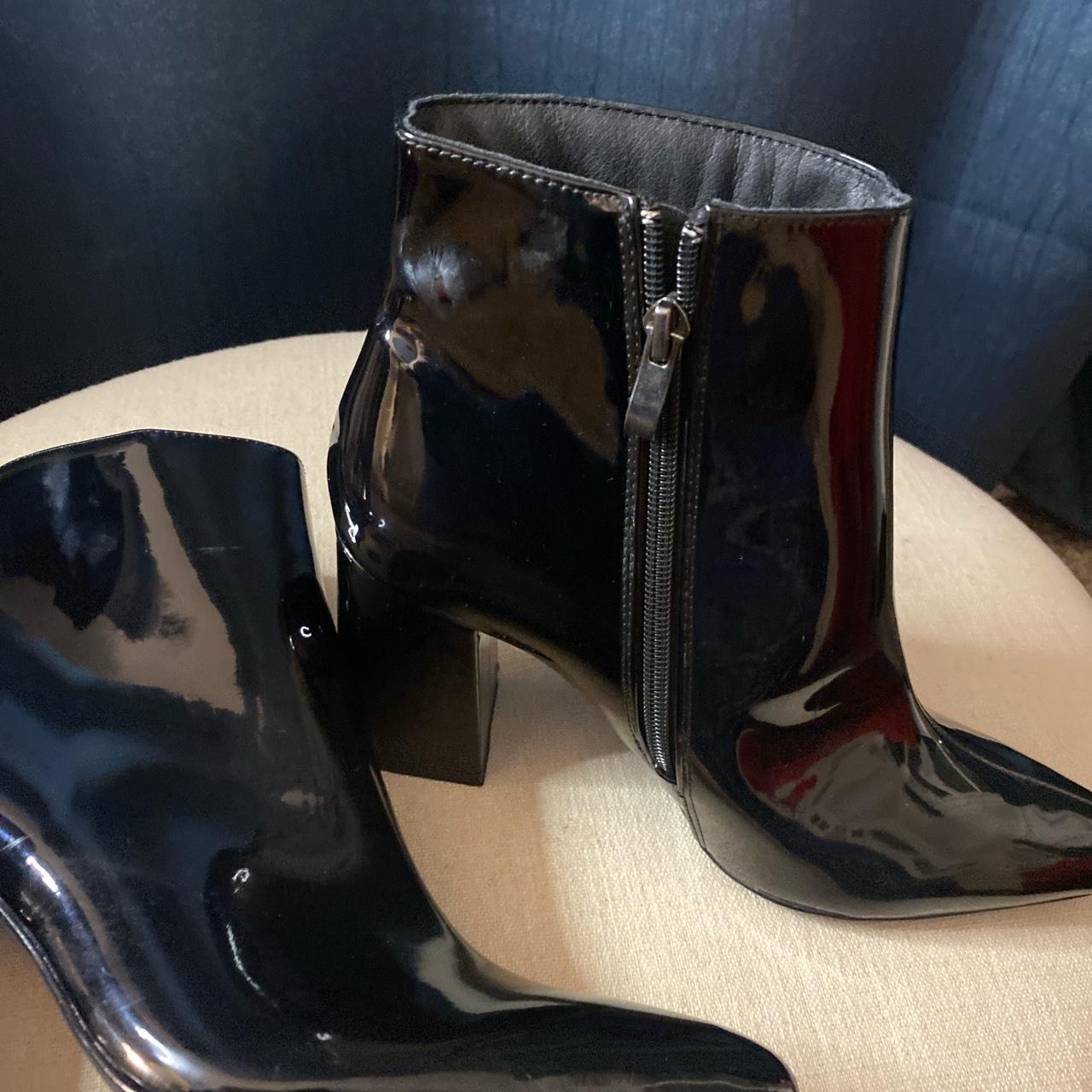 Therapy black booties size 10 new without box - Depop