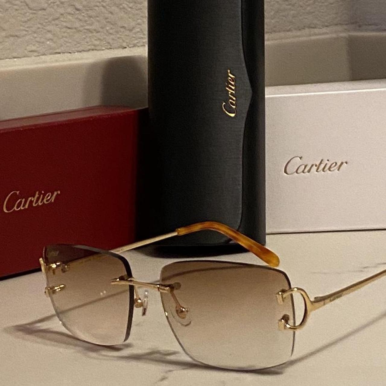 Gold wire Cartier frames #cartier #buffs #buffalo... - Depop