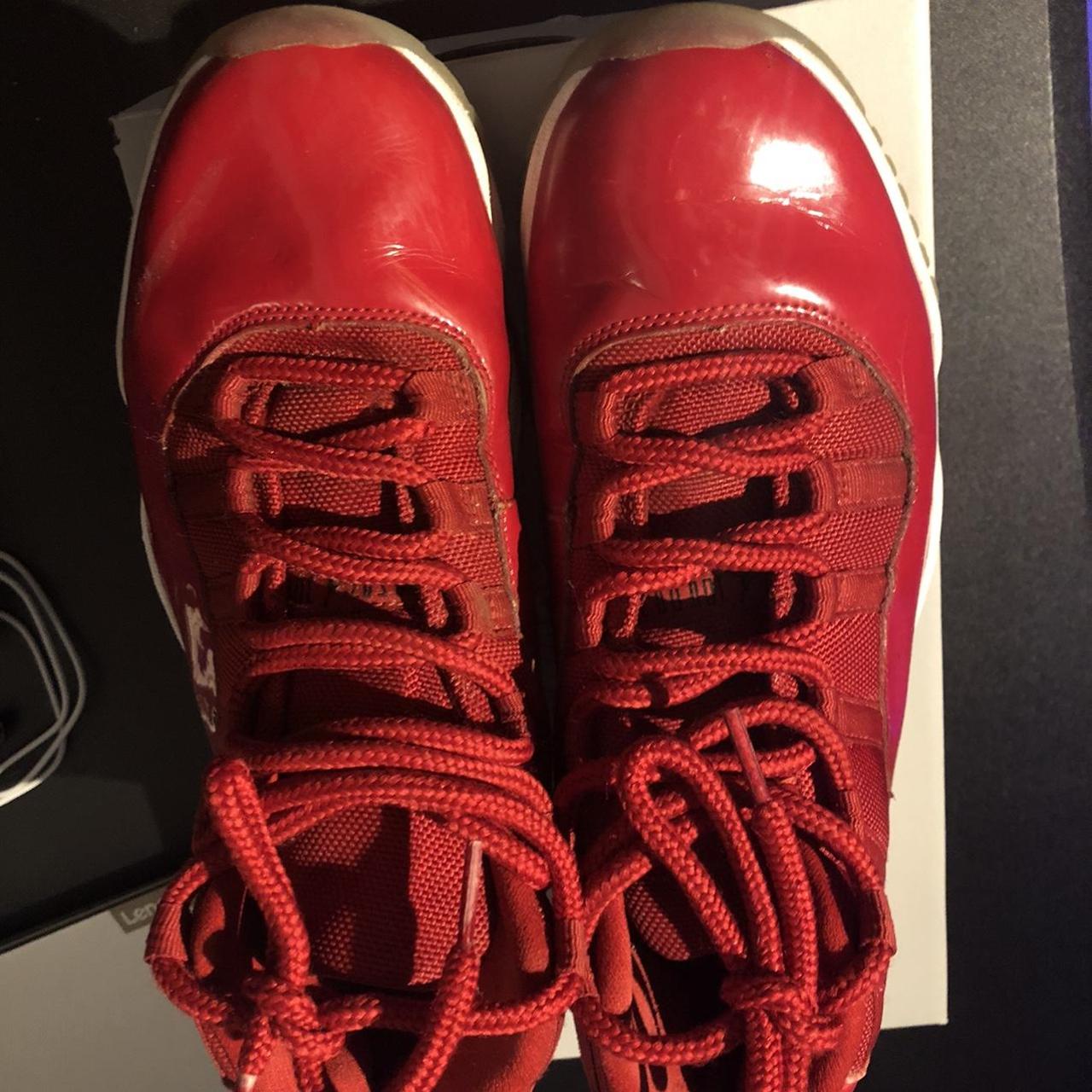 Jordan Men's Red Trainers | Depop