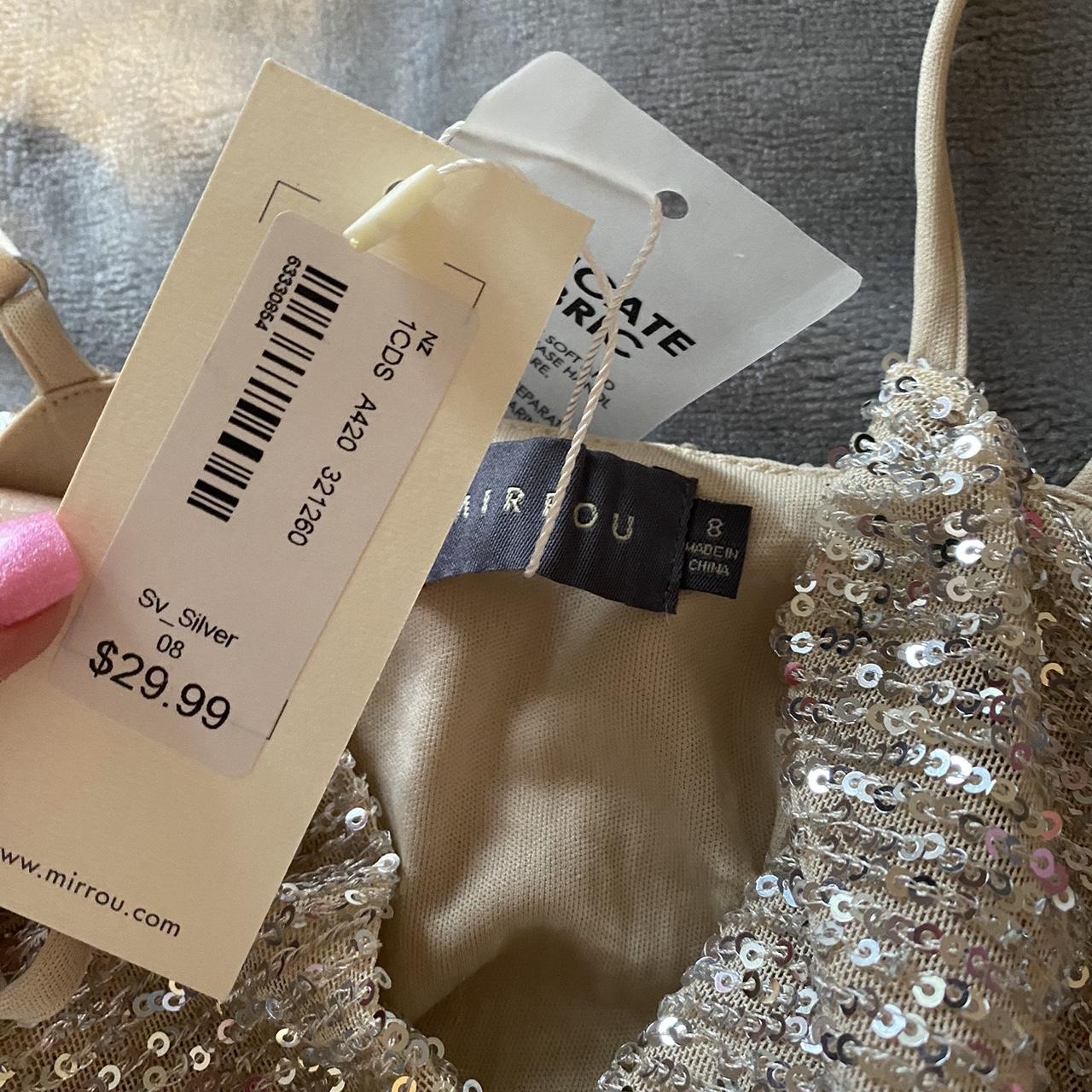 Mirrou sparkly mini dress size S Brand new never... | Depop