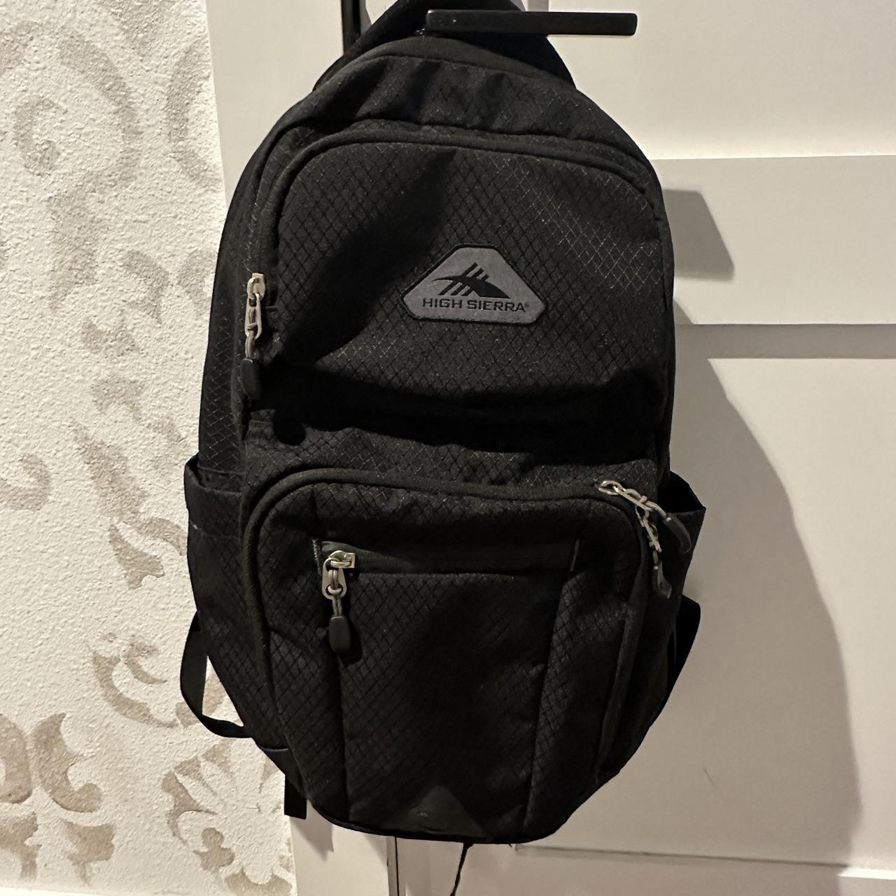 Black high Sierra backpack. Perfect condition - Depop
