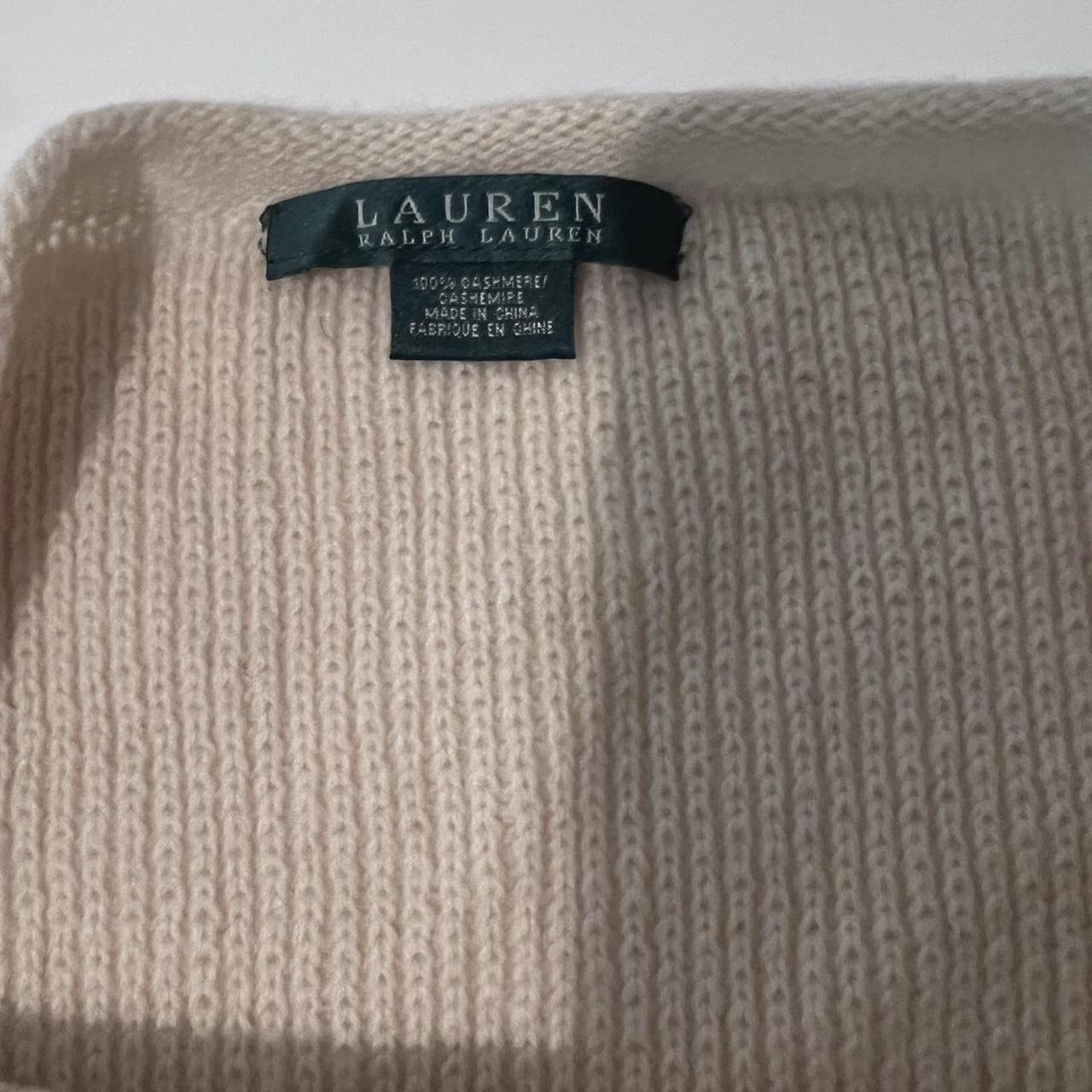 Never Worn Ralph Lauren Cashmere Snood. Waffle Knit,... - Depop