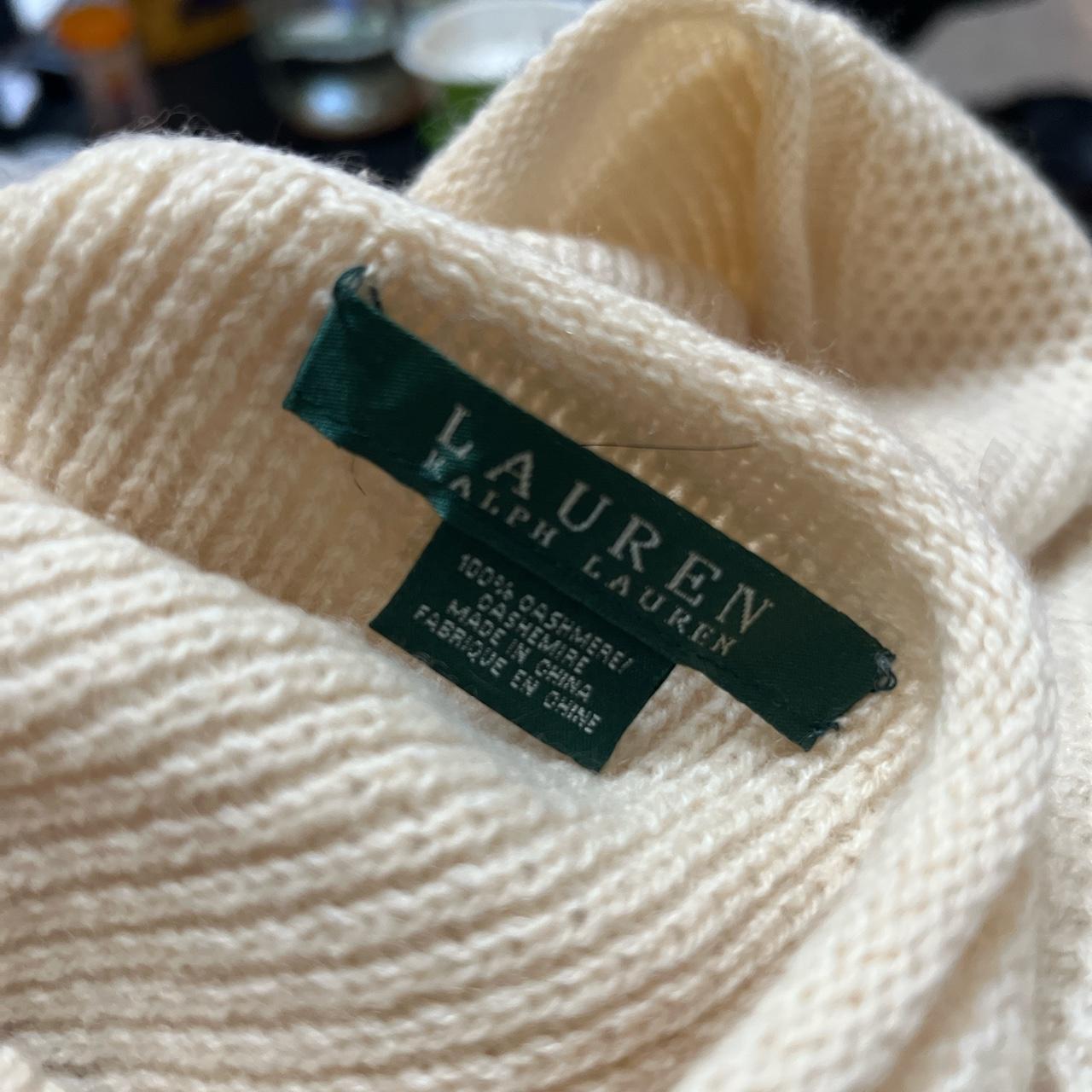 Never Worn Ralph Lauren Cashmere Snood. Waffle Knit,... - Depop