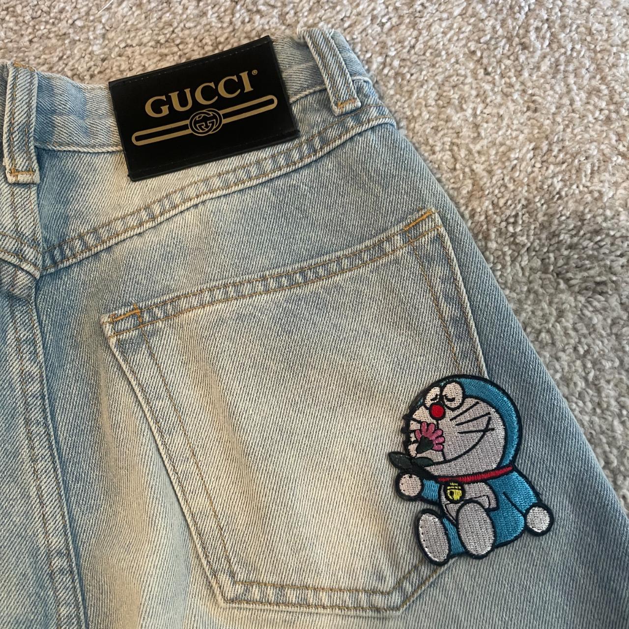 Doraemon x Gucci Jeans Brand new, never worn, with... - Depop